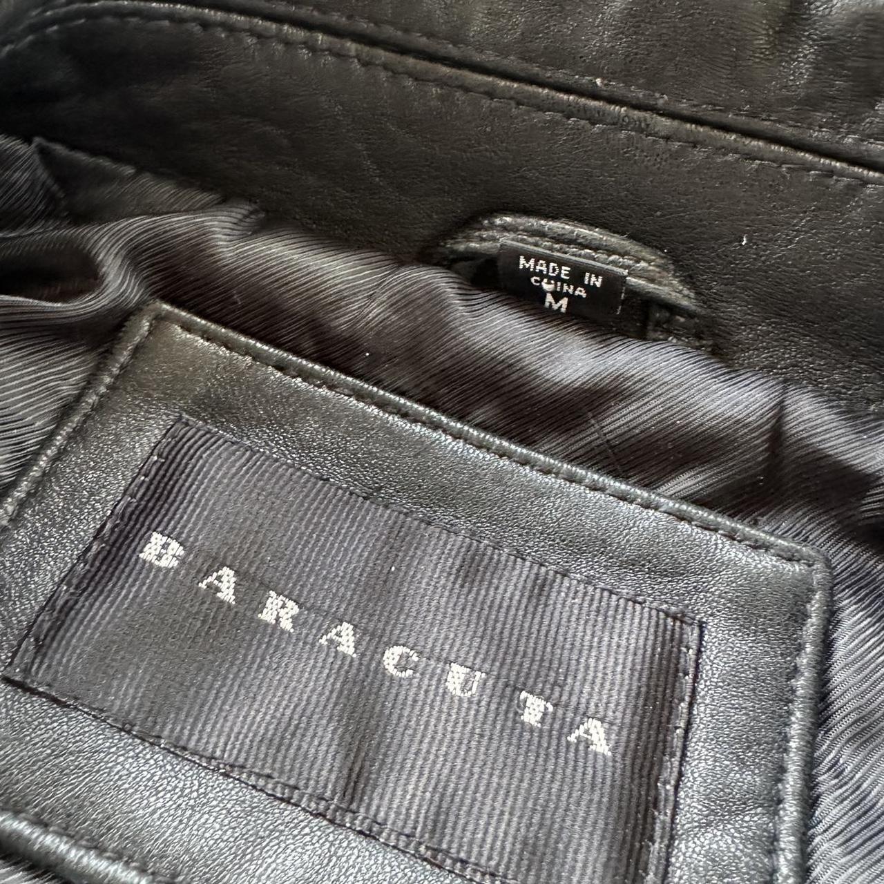 Baracuta heavy weight leather jacket in amazing... - Depop