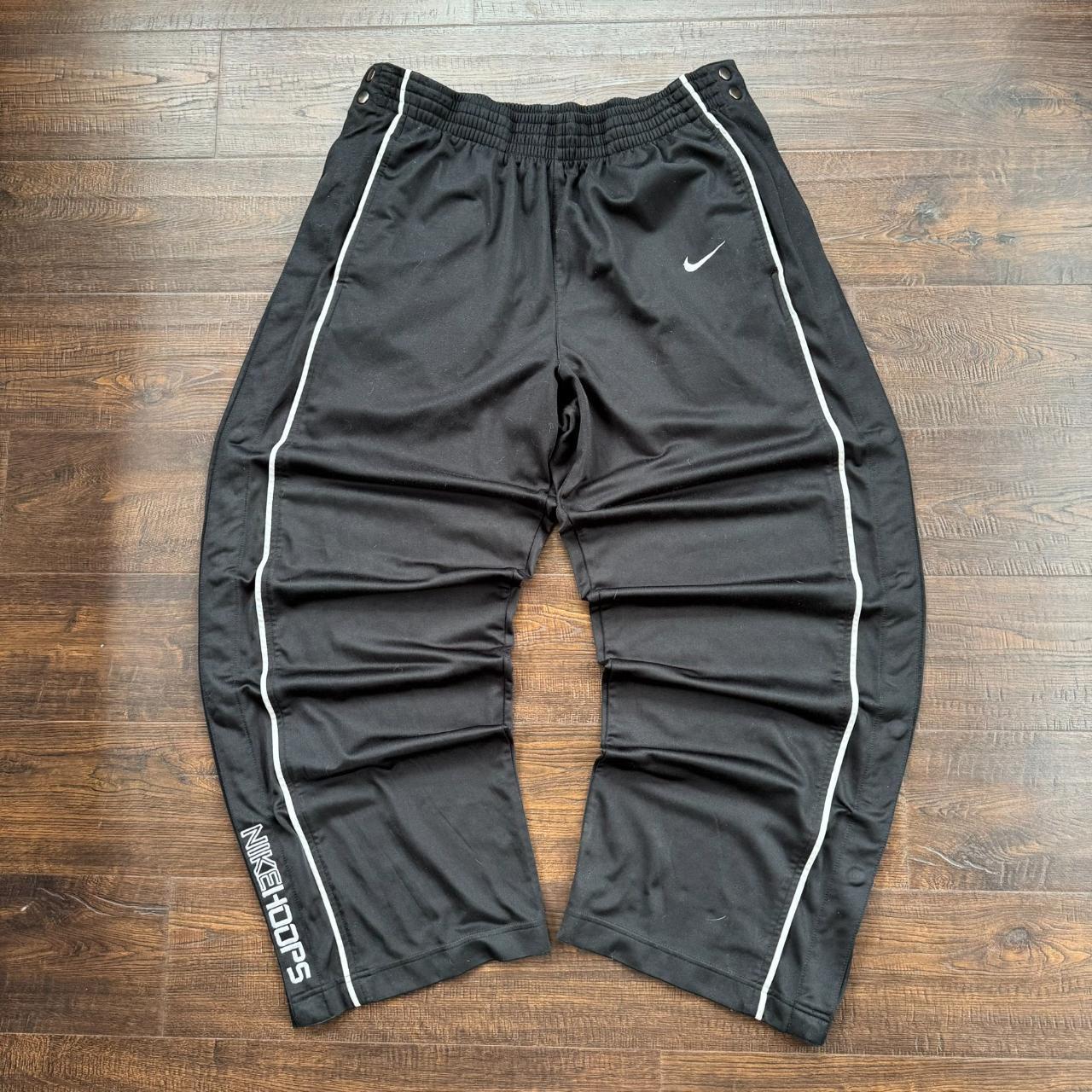 Baggy vintage 2000s Nike black sweatpants in good... - Depop