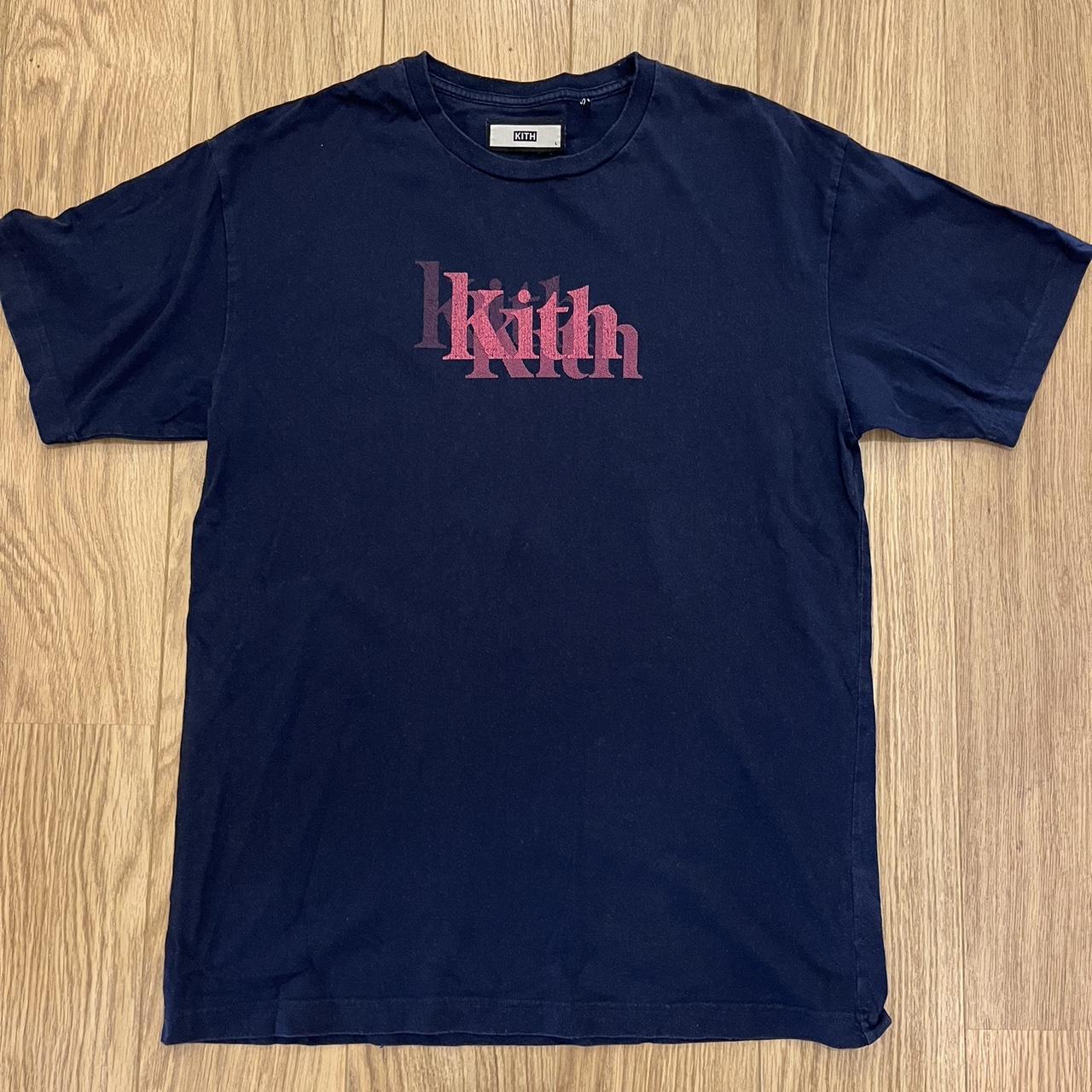 Kith Navy T Shirt Used Condition Size Large - Depop