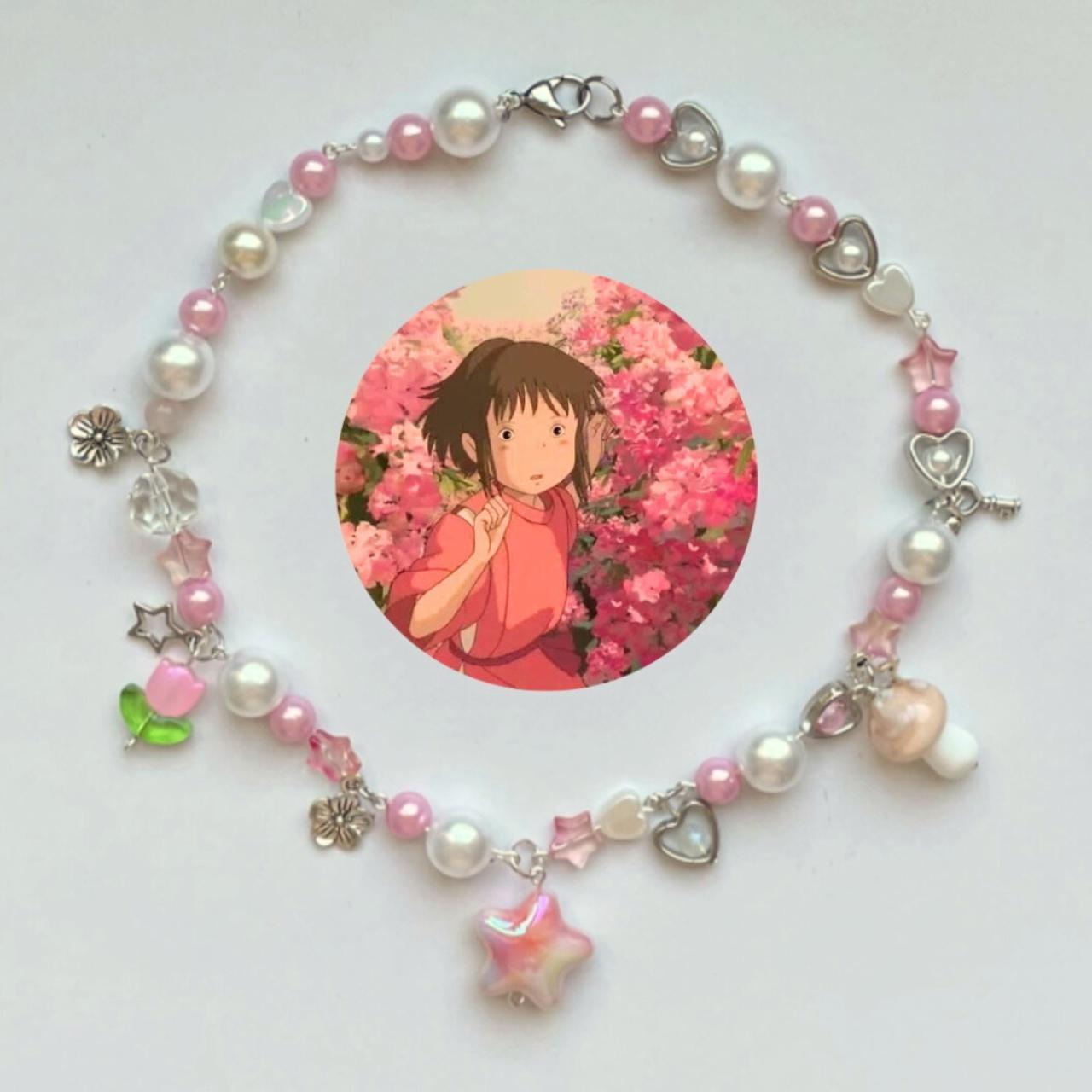 chihiro flower field spirited away necklace ☆... - Depop