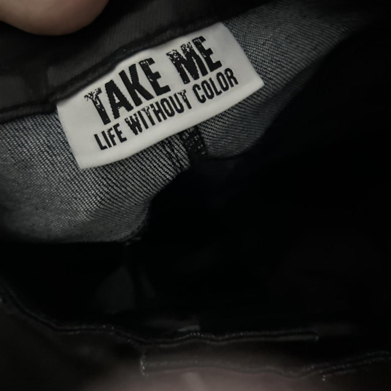 Workingonescaping / life without color flared waxed... - Depop