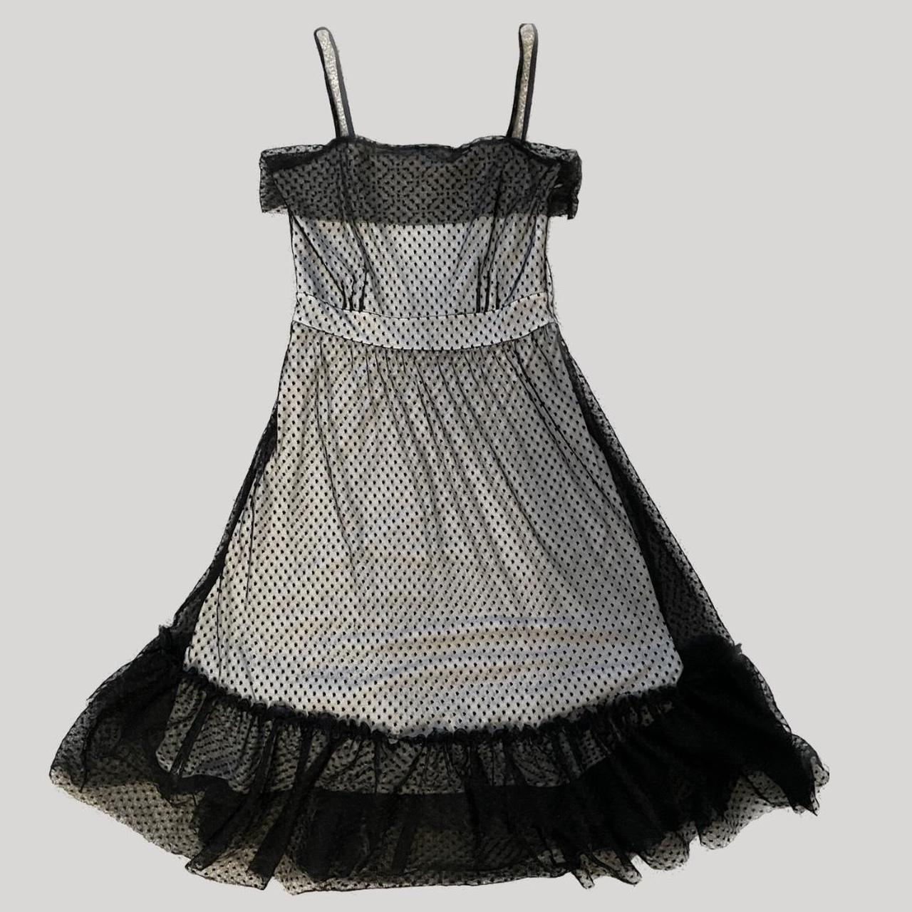 Black whimsy goth ruffle dress #pinup #kawaii... - Depop