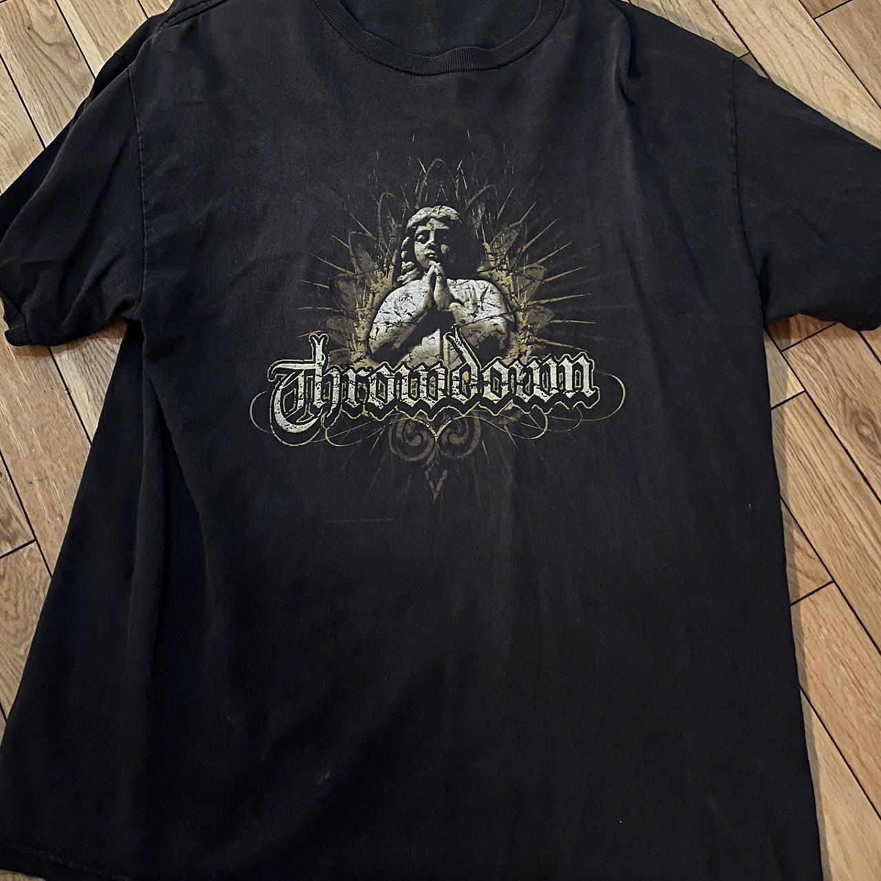 Throwdown T-shirt size large hardcore straight... - Depop