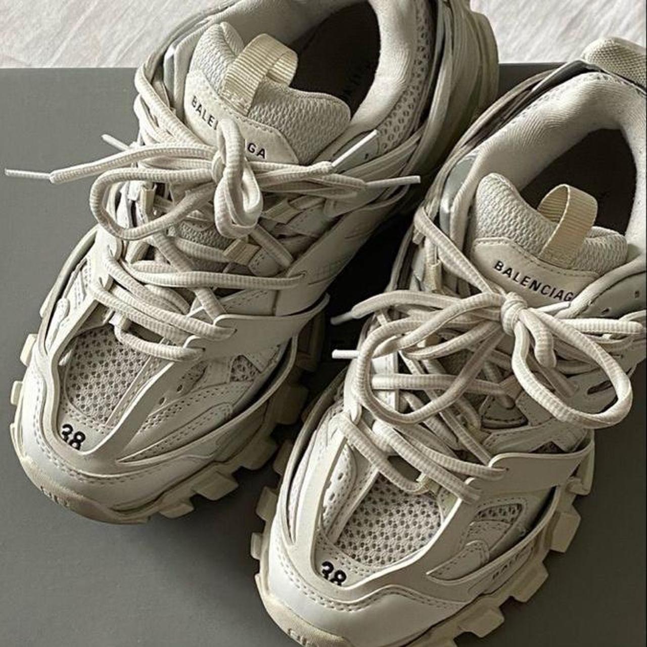 Balenciaga Balenci tracks white size 38 300-350... - Depop