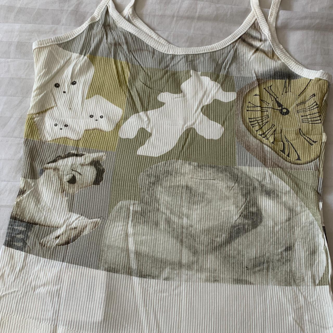 Y2K Dreamcore Clock Teddy Stretch Tank Top One Size... | Depop