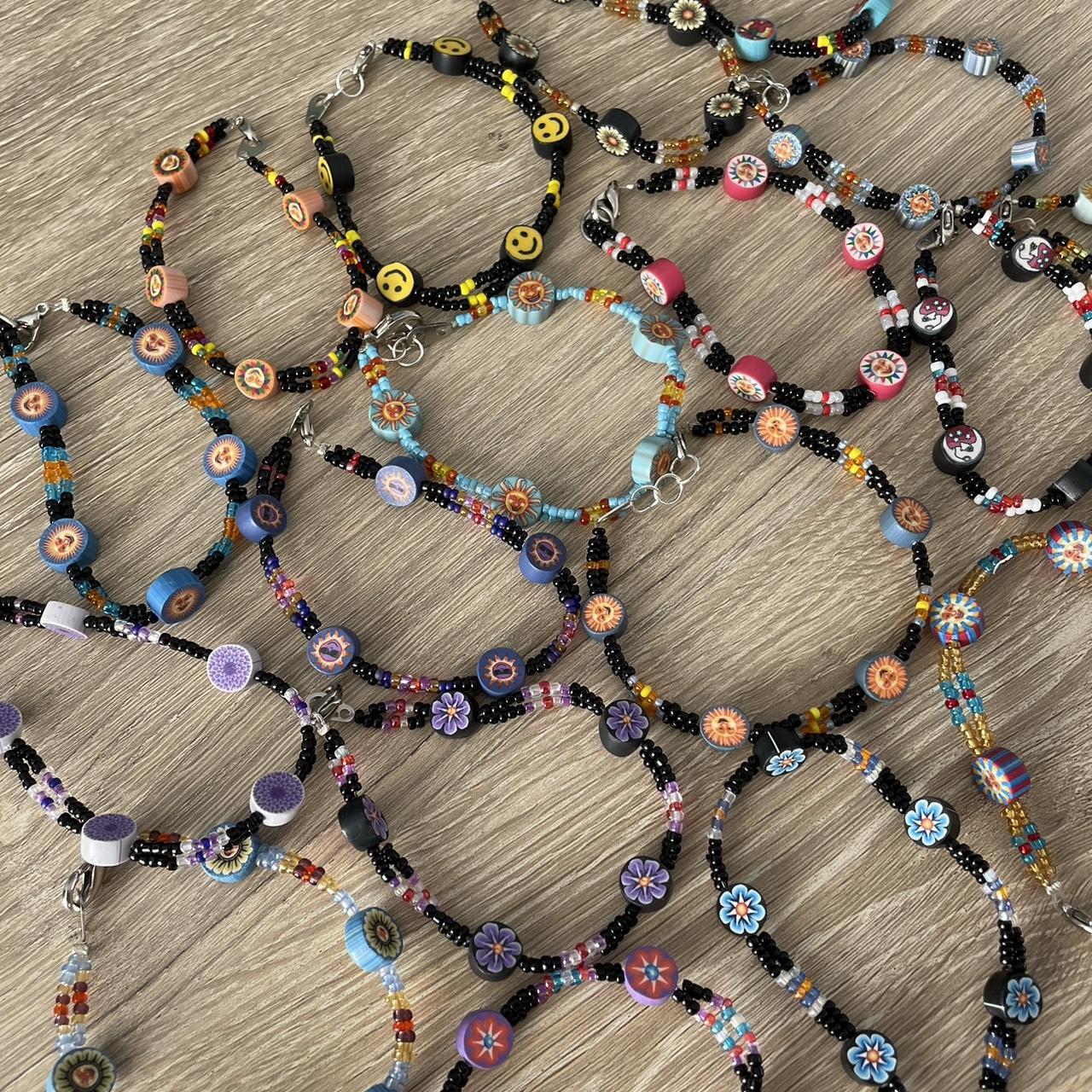 90s vintage beaded bracelet #90s #vintage... - Depop