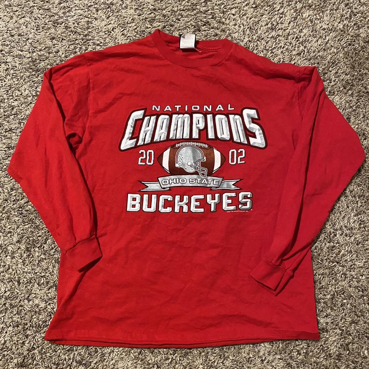 2002 Ohio State Buckeyes championship long sleeve... - Depop