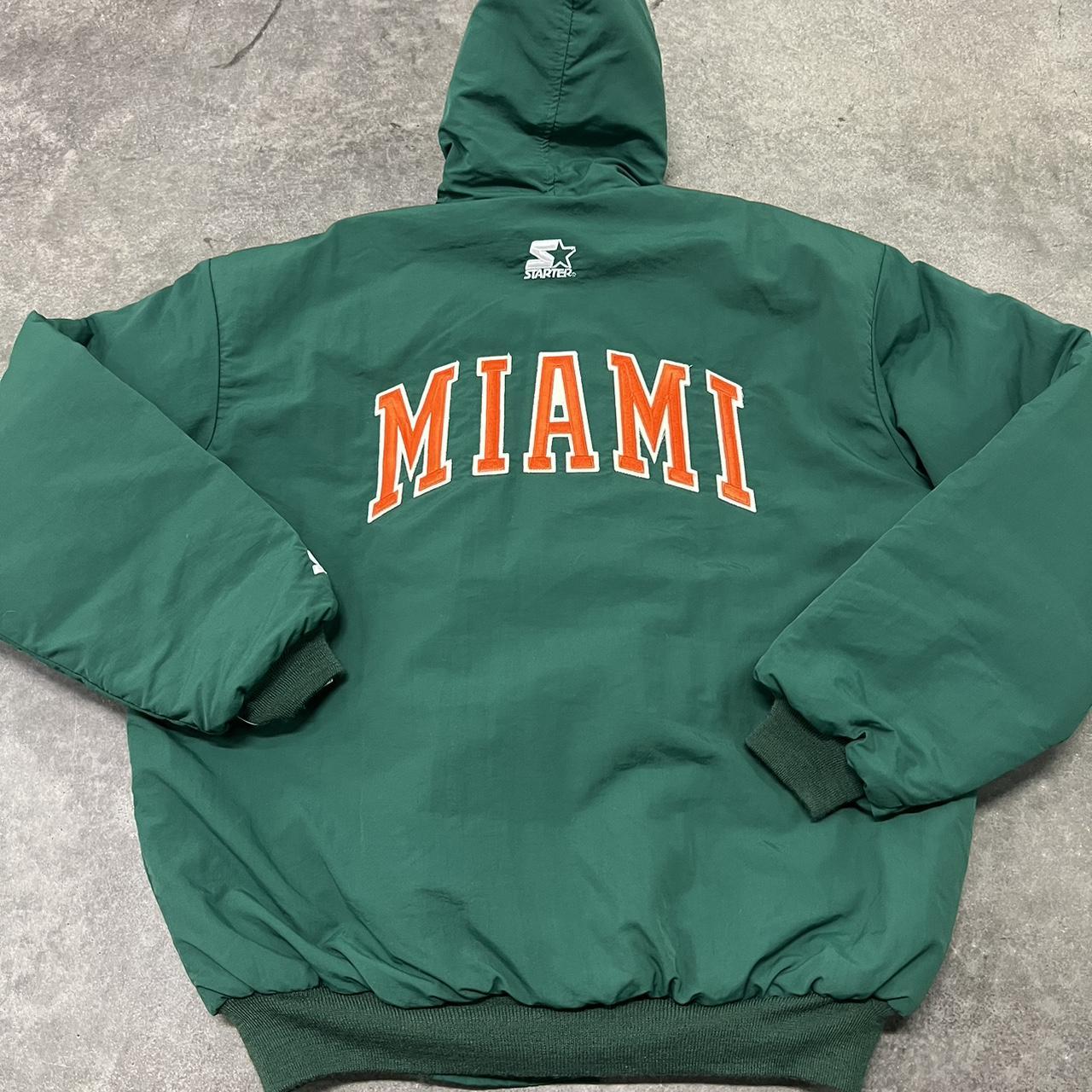 Vintage starter Miami hurricanes jacket new with tag... - Depop