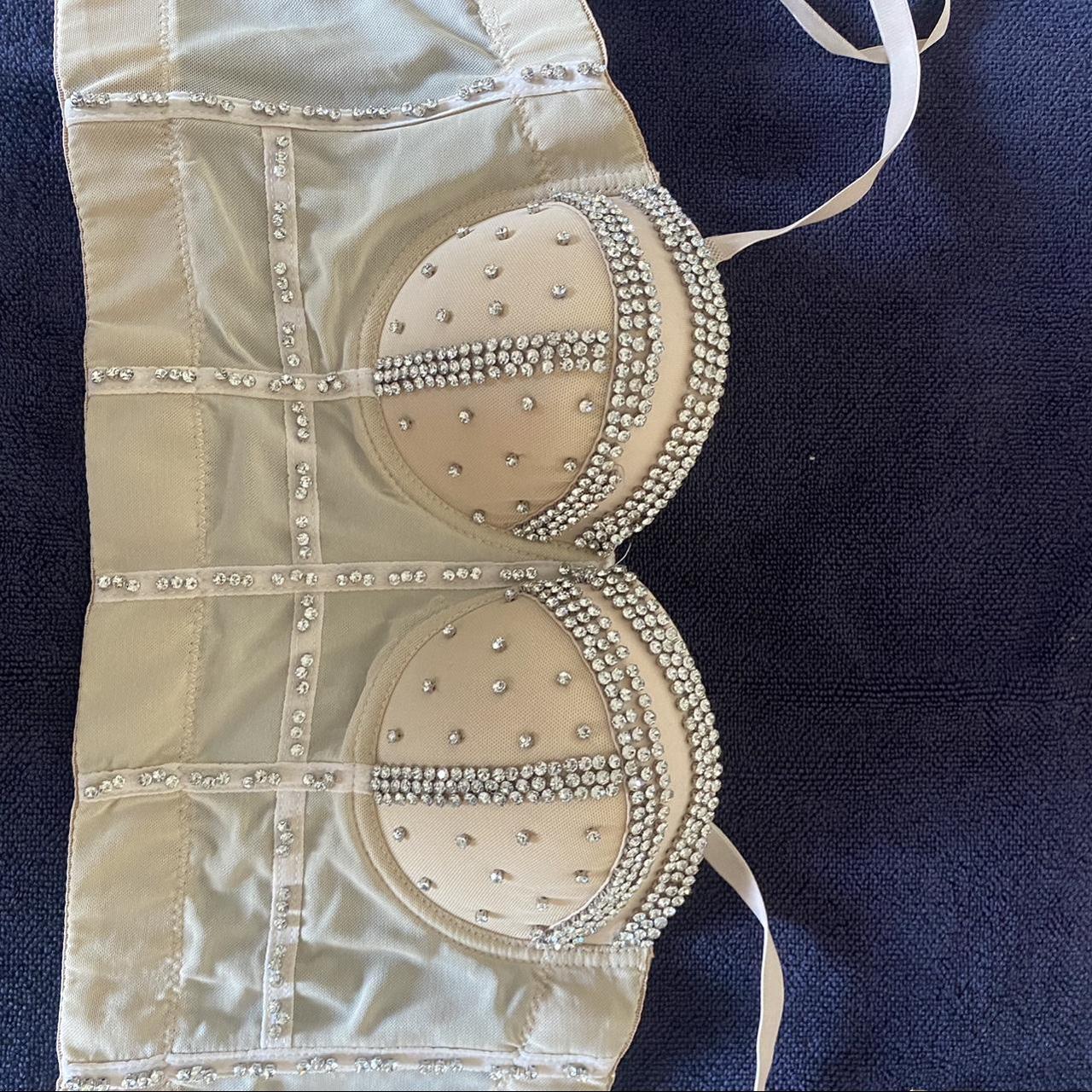 Diamanté Bra Corset Depop