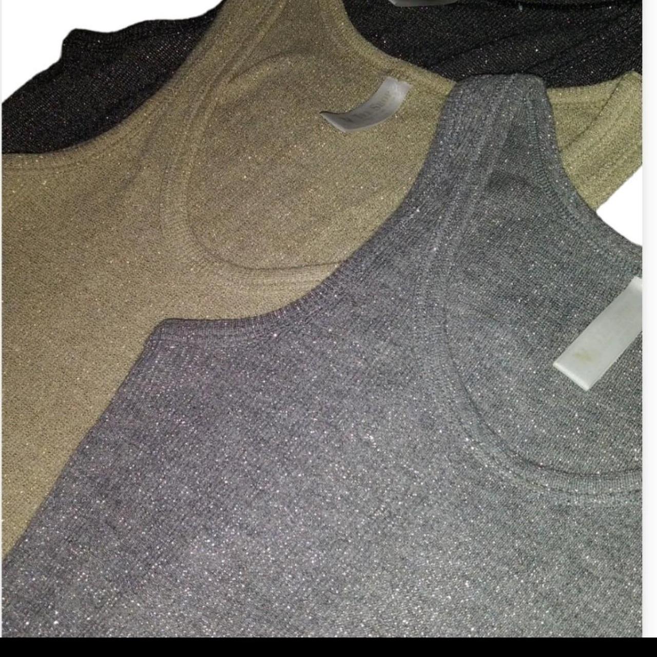 Victoria's Secret Women's Silver and Gold Vests-tanks-camis | Depop