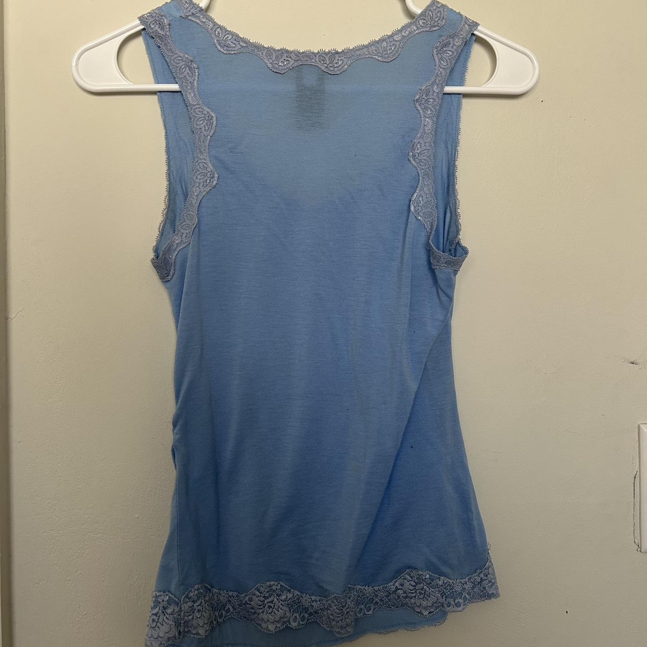 lace sheer top - 2000s style top - so cute with a... - Depop