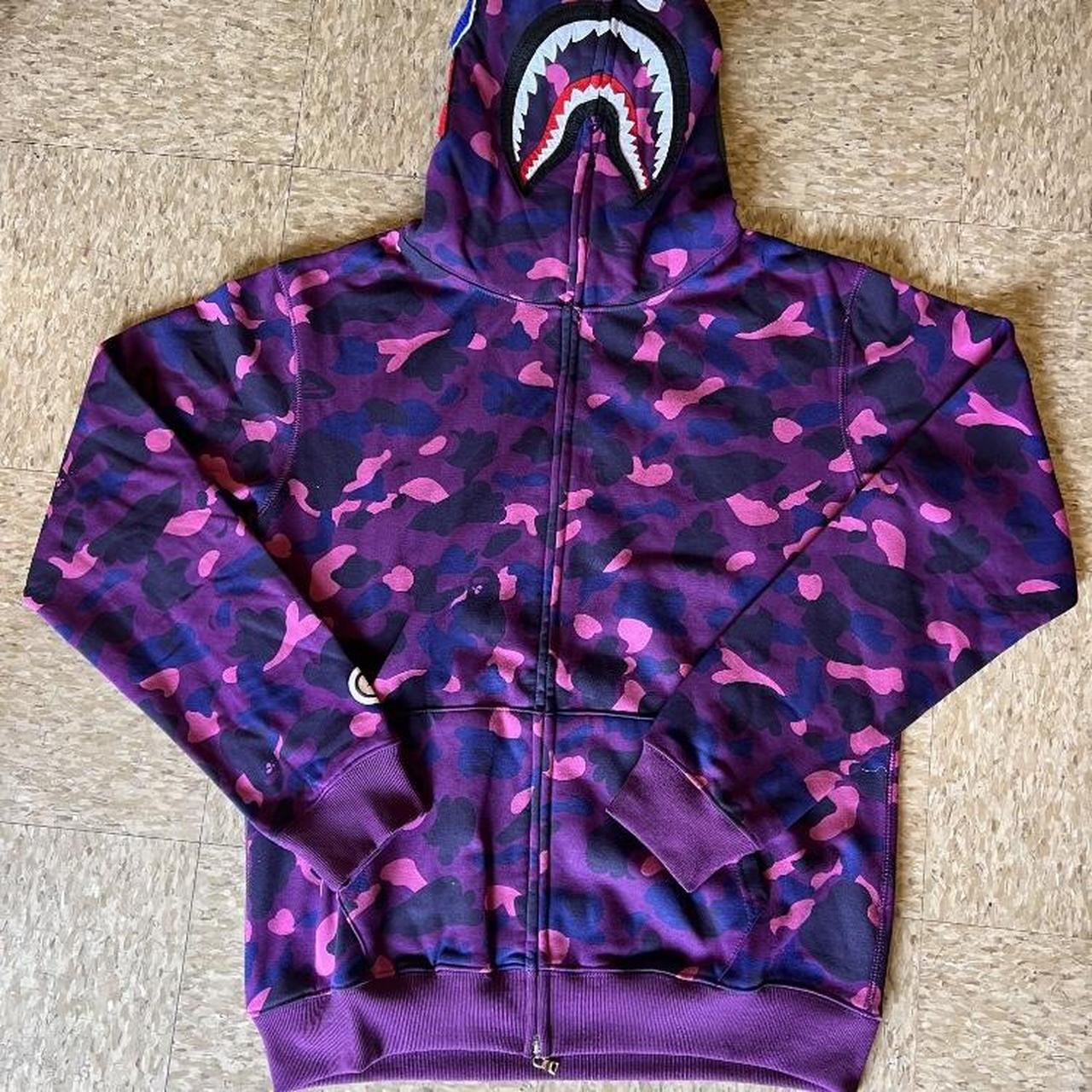 Purple BAPE jacket Large Brand new - Depop
