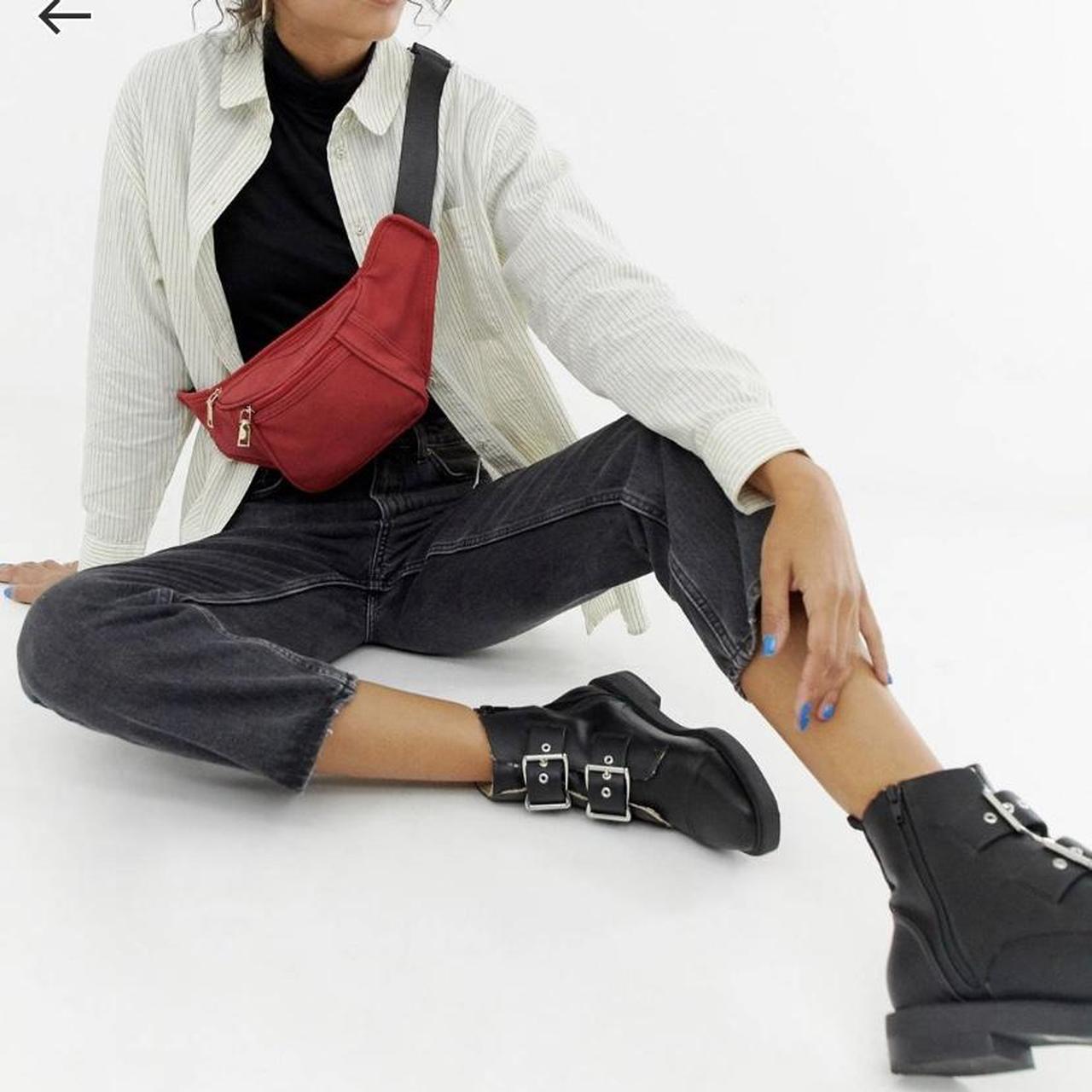 Yoki Fashion suedette bum bag belt bag Worn once... - Depop