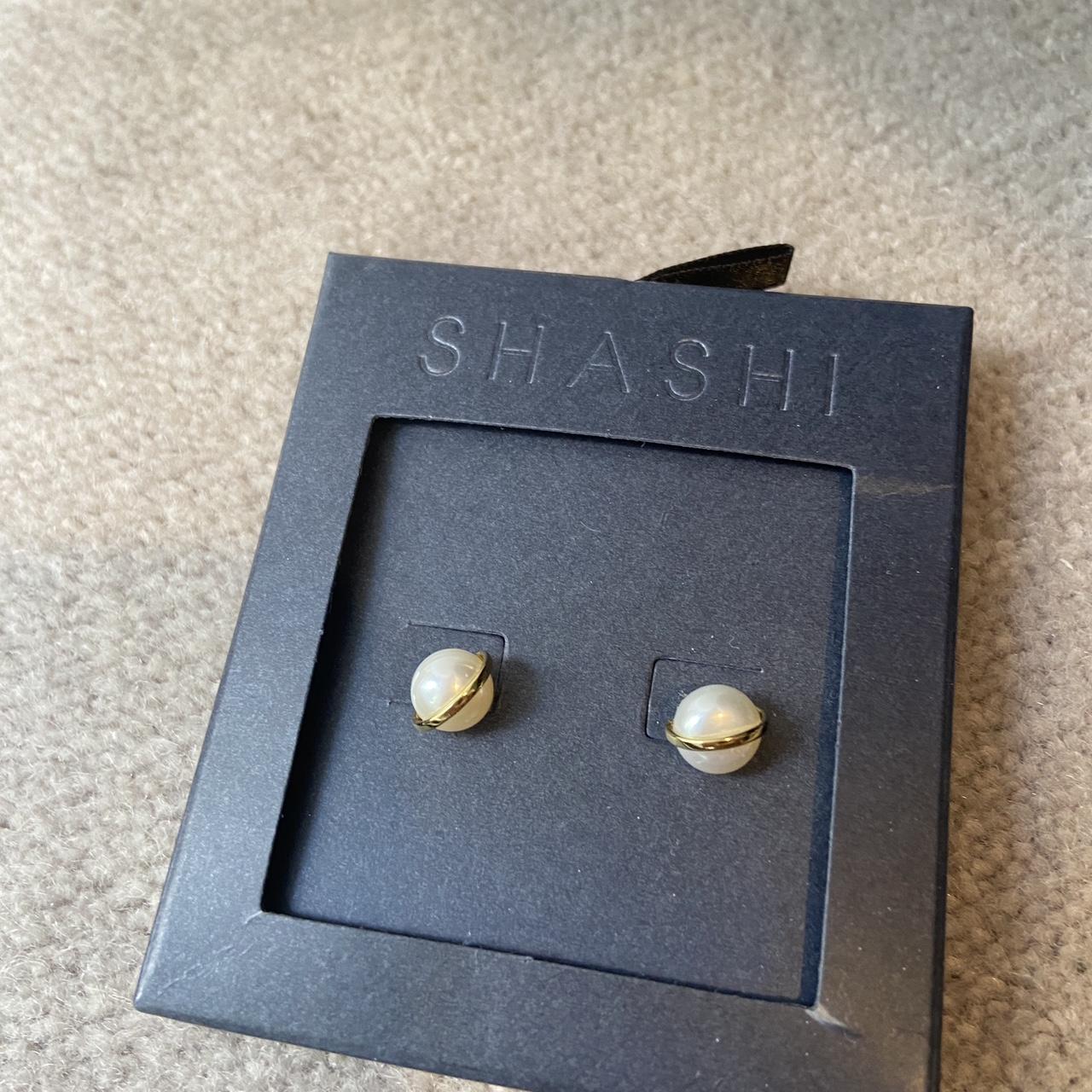 Shashi Essential freshwater pearl studs new with... - Depop
