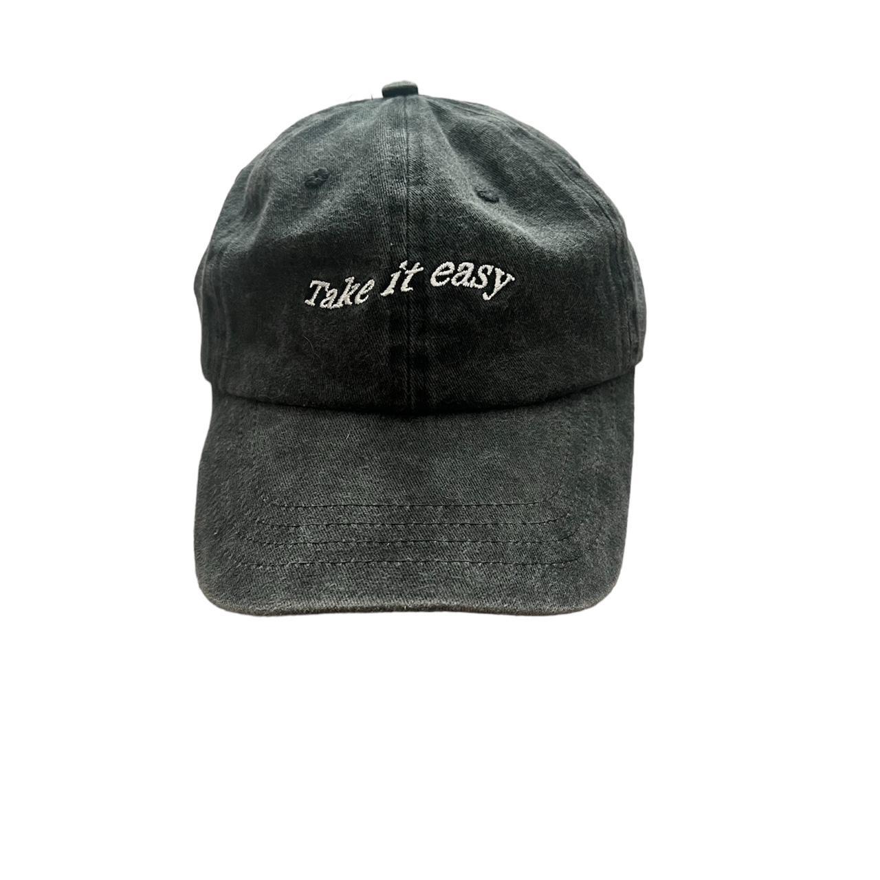 grey “take it easy” hat - the hat is a soft... - Depop