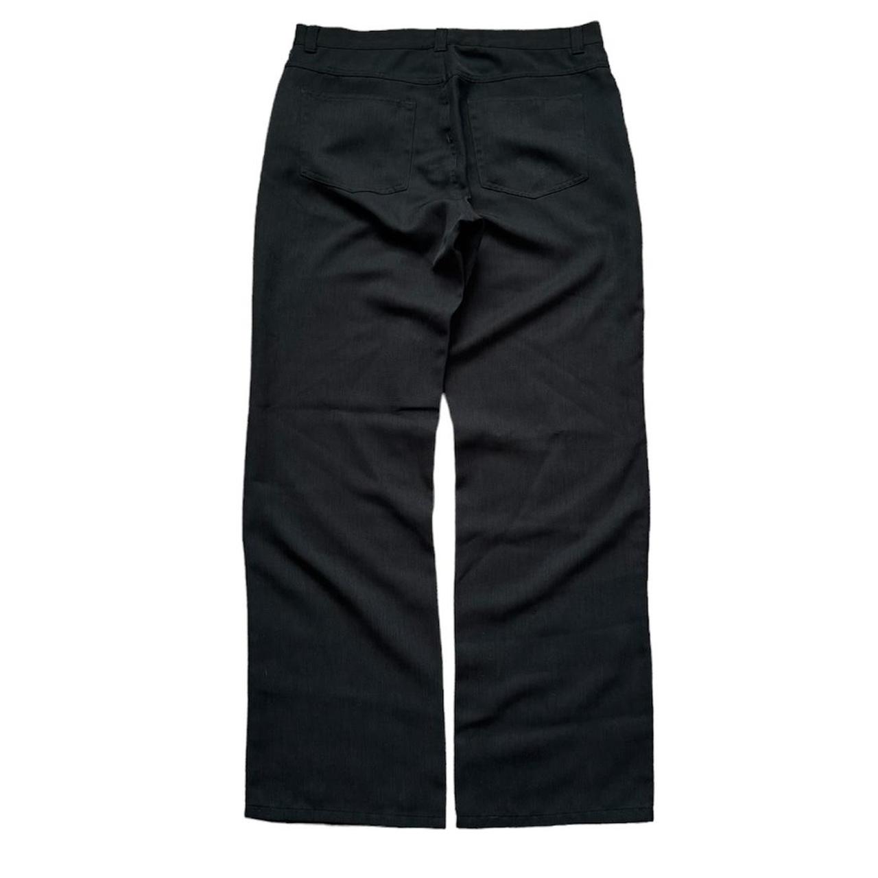 kenneth cole black slacks size 33x32 - great loose... - Depop