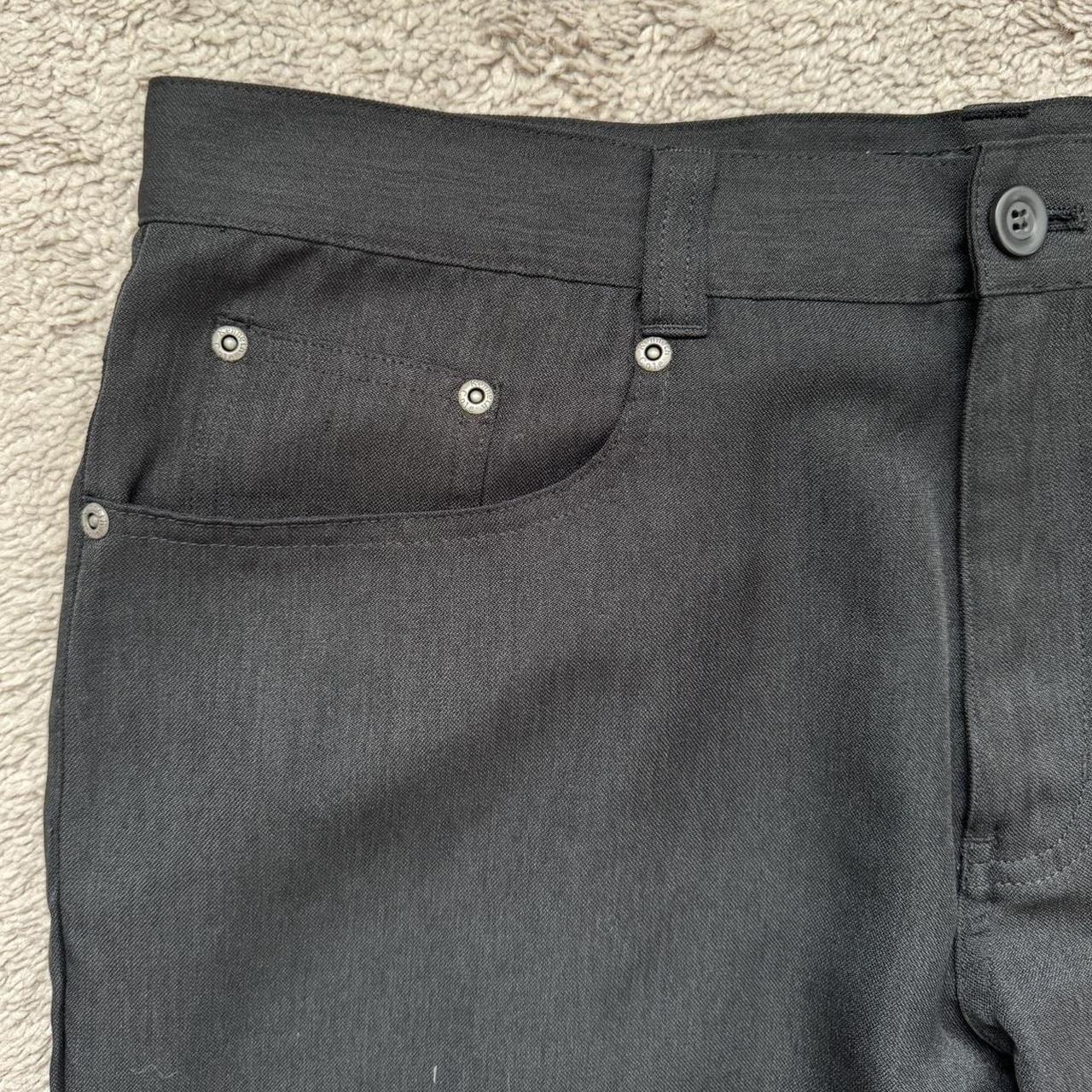 kenneth cole black slacks size 33x32 - great loose... - Depop