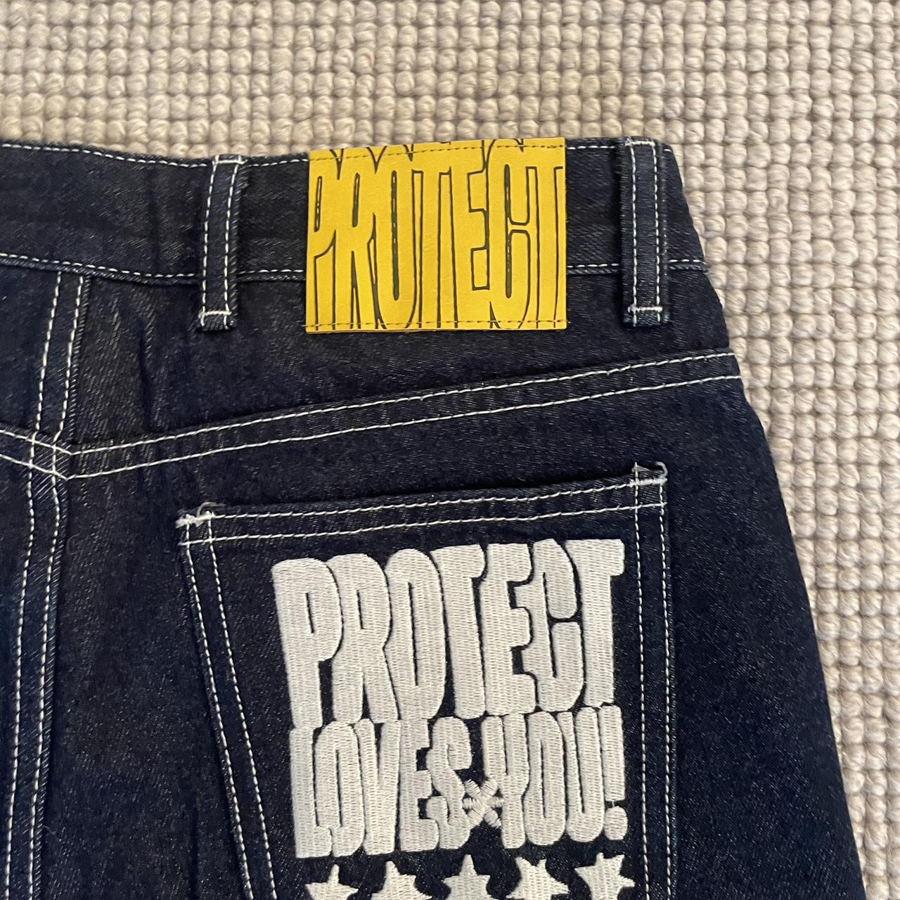 Protect ldn jorts Brand new Baggy fit Jorts Size... - Depop