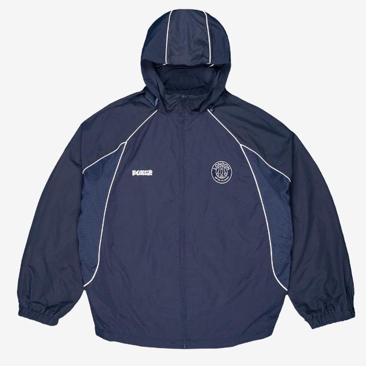 Navy Poser x UIF/Up In Flames Track Jacket Brand New... | Depop