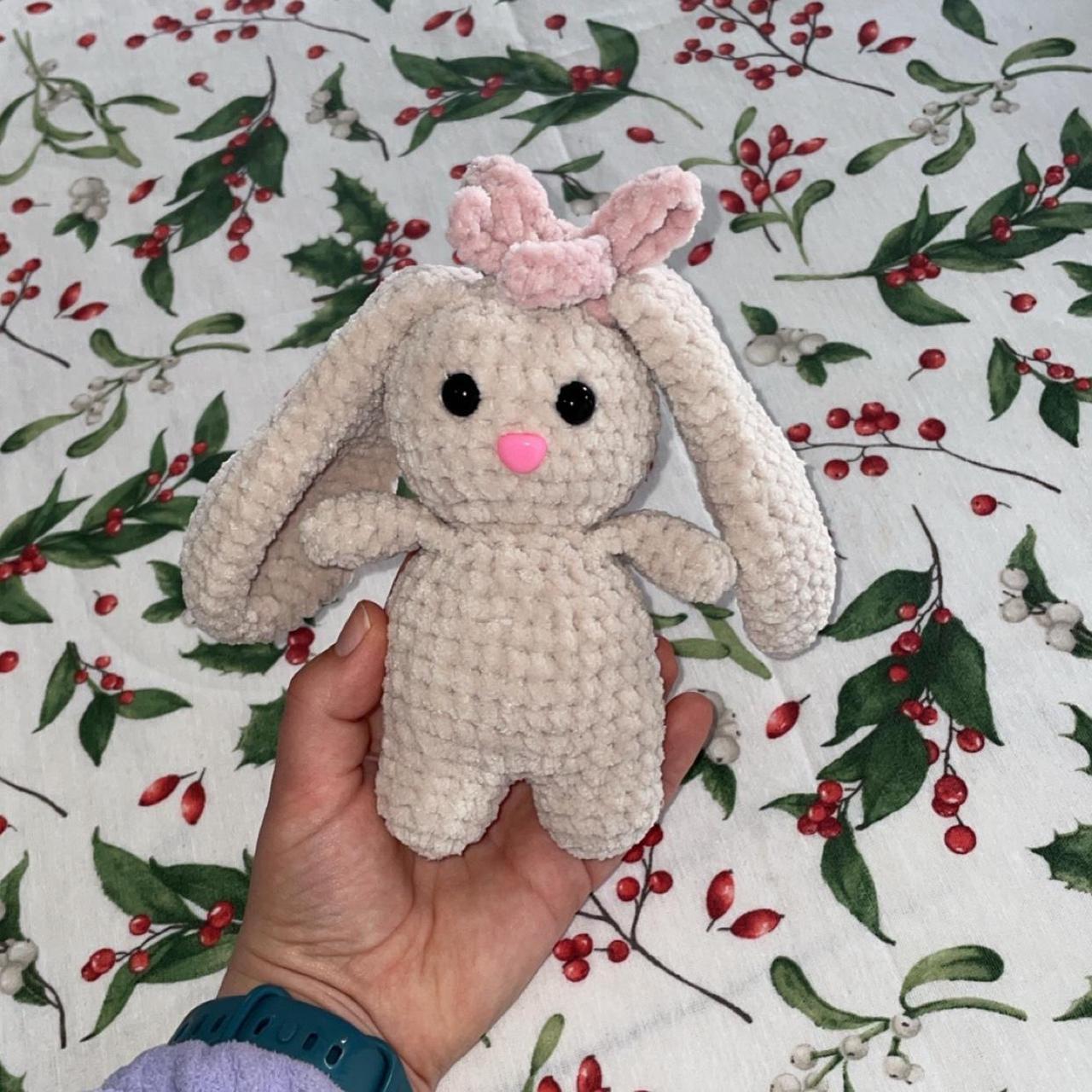 Super cute crochet bunny plushie 🐰 Super... - Depop