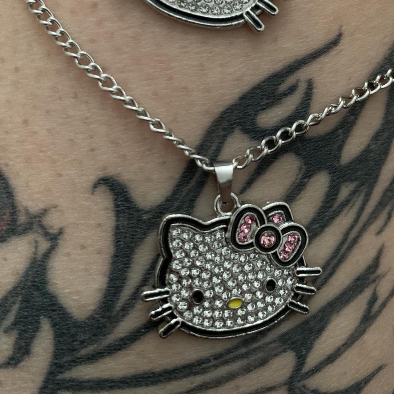 HELLO KITTY CHAIN NECKLACE 🧿 ️ #hellokitty #sanrio... - Depop