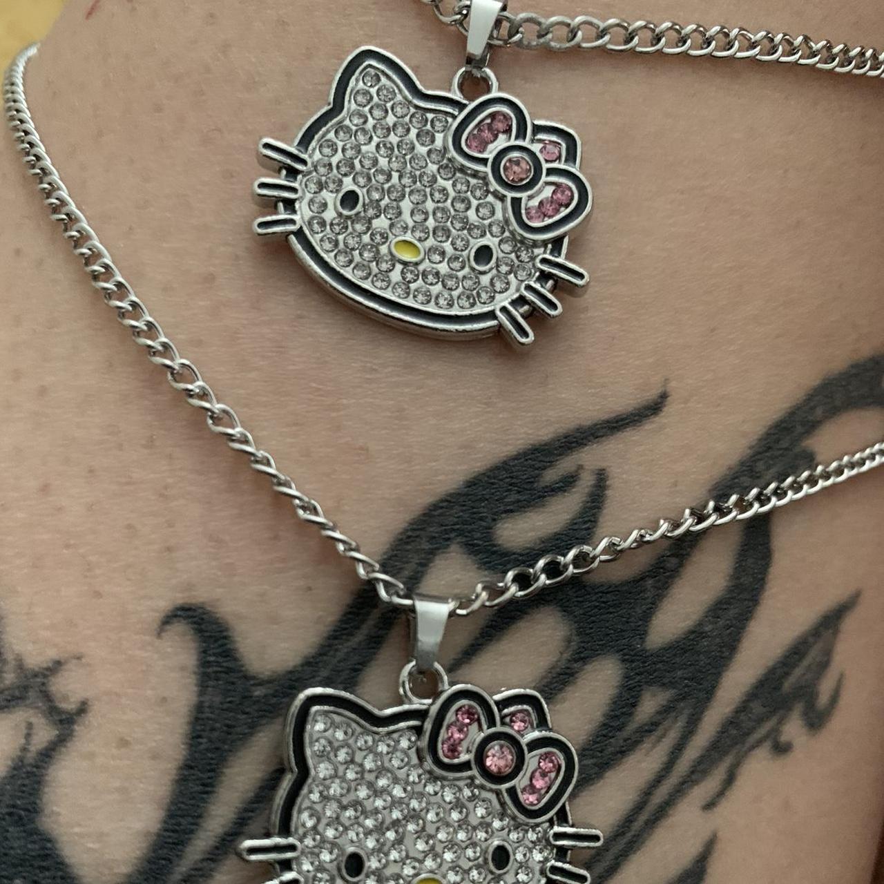 HELLO KITTY CHAIN NECKLACE 🧿 ️ #hellokitty #sanrio... - Depop