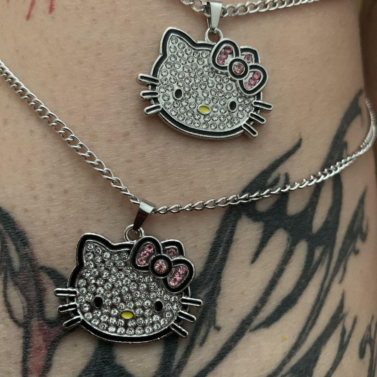 HELLO KITTY CHAIN NECKLACE 🧿 ️ #hellokitty #sanrio... - Depop