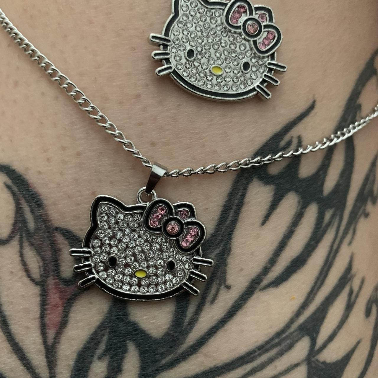 HELLO KITTY CHAIN NECKLACE 🧿 ️ #hellokitty #sanrio... - Depop