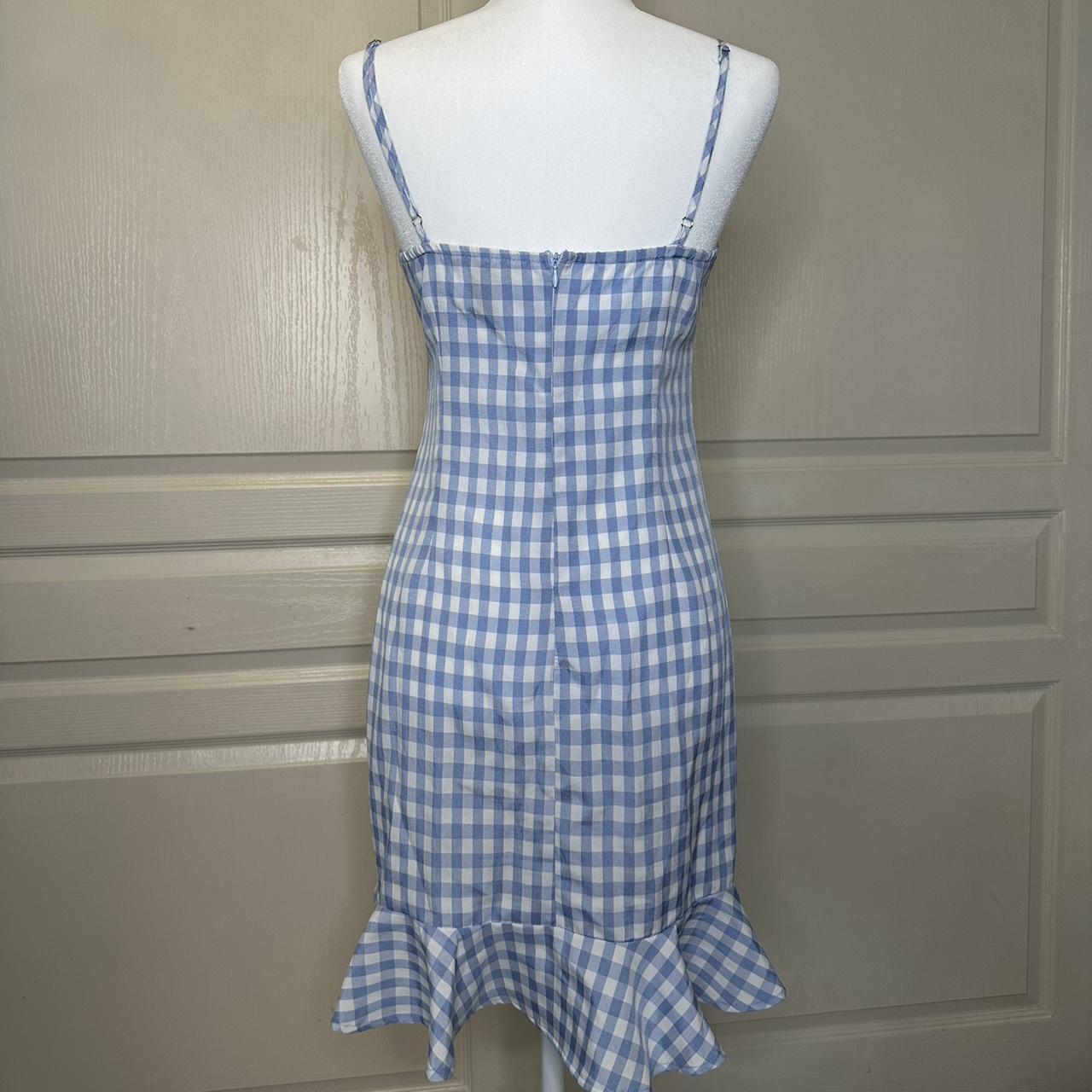 Super cute blue and white checkered dress. Perfect... - Depop
