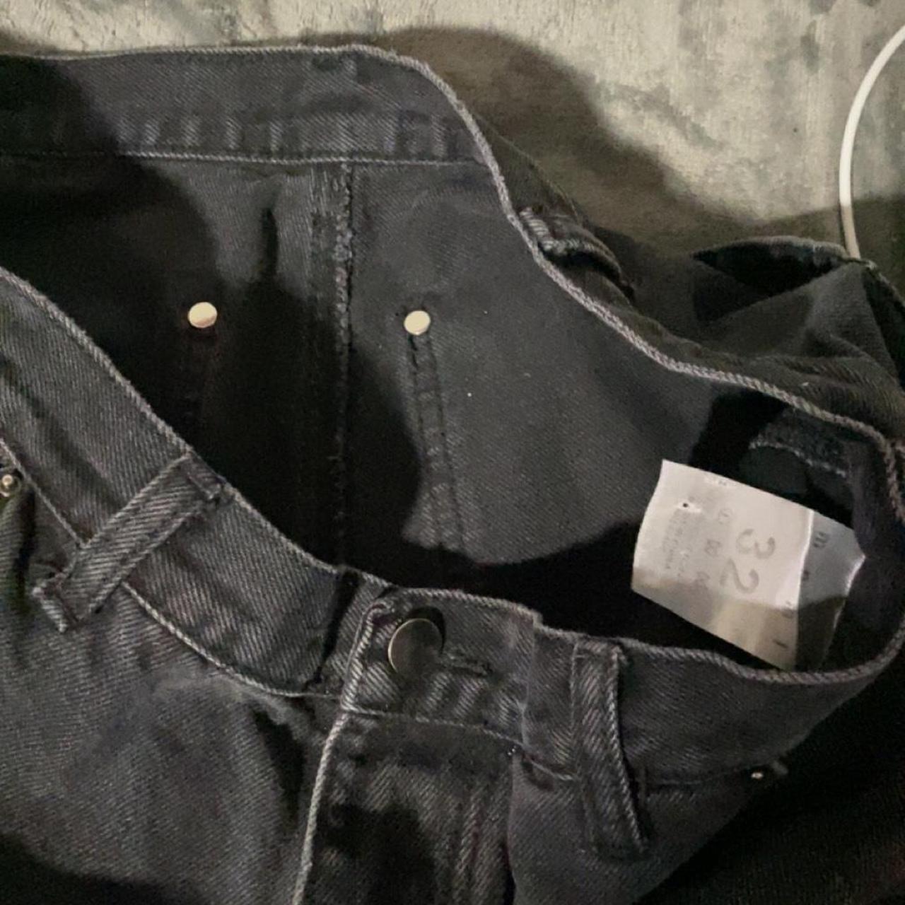 Black mnml raver carpenter pants size 32 worn 3 times - Depop