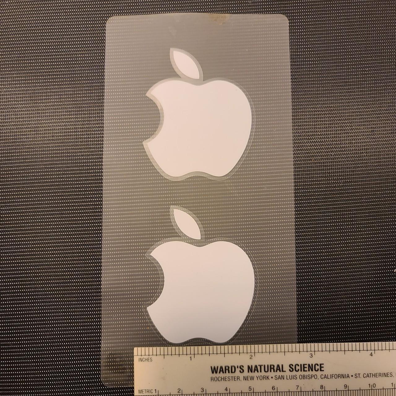 Genuine Apple Logo Sticker-Set Of 2-New B-B1 - Depop