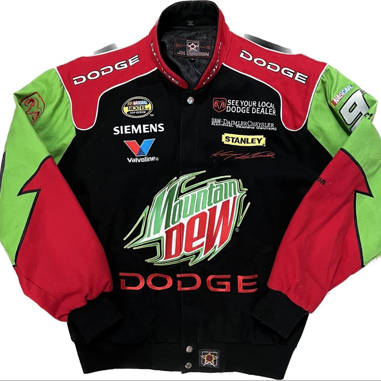 Mountain Dew Racing Jacket by JH Design Size M-L No... - Depop