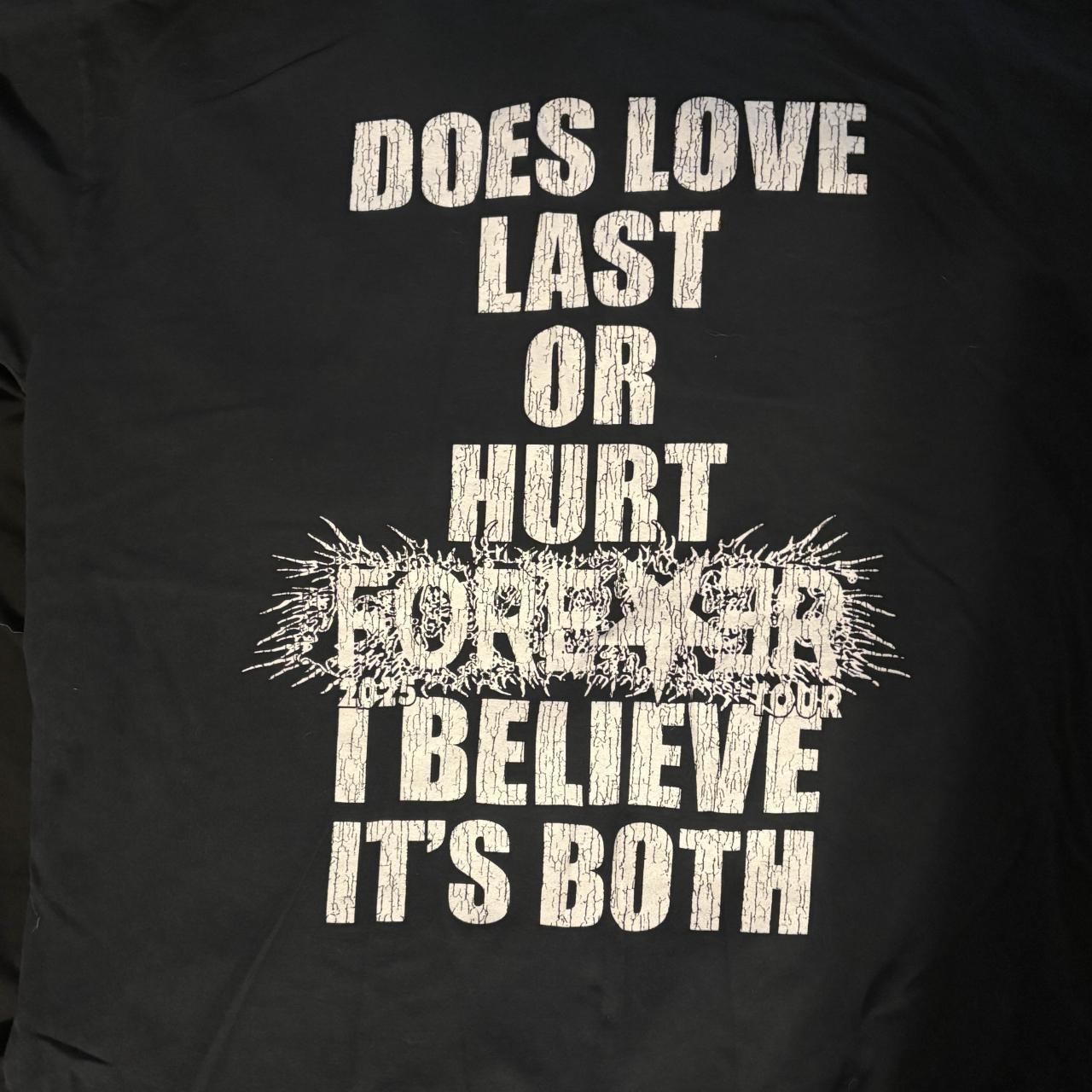 y2k Destroy Lonely Love Lasts Forever Tour Tee new... | Depop