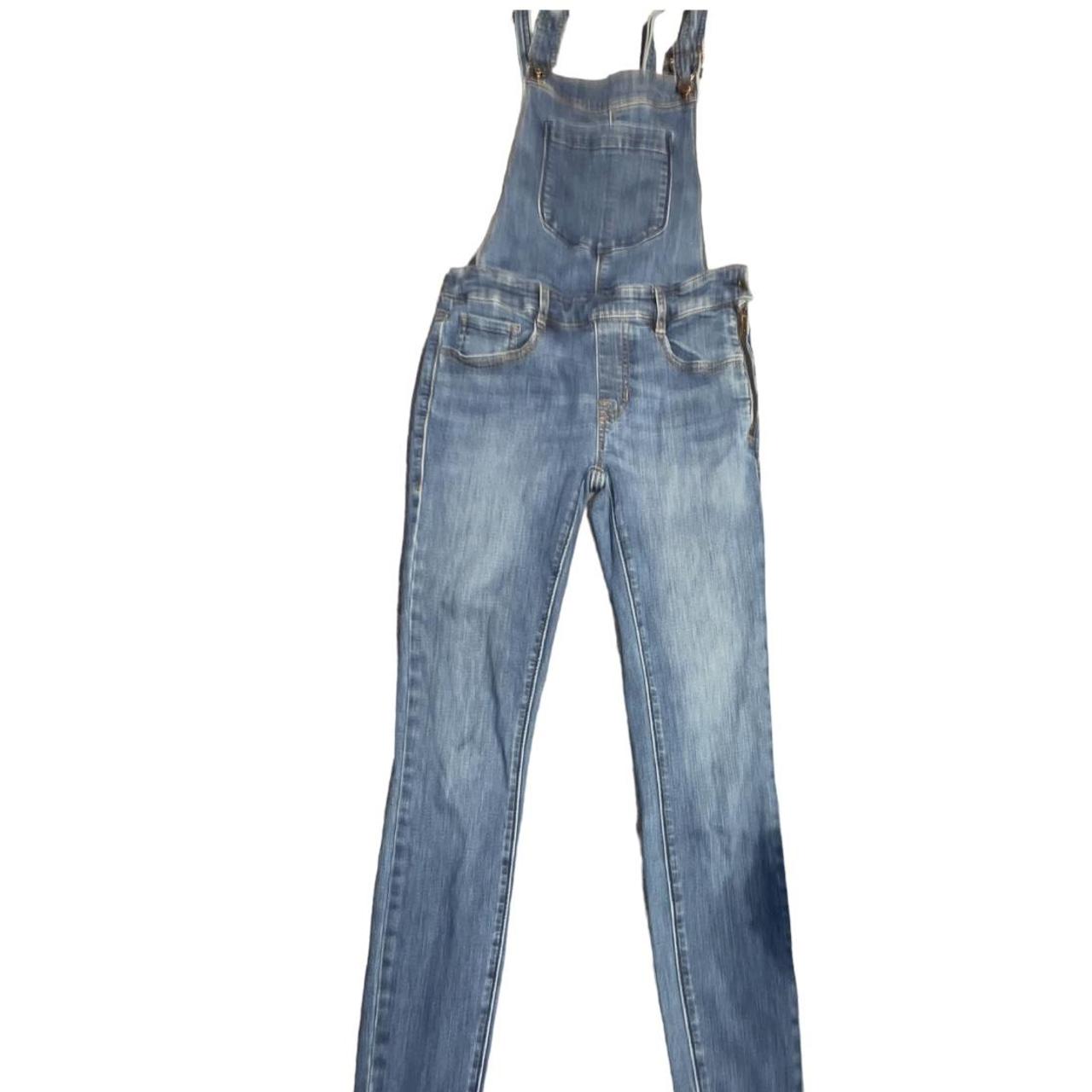 Kendal & Kylie One piece Skinny jean Overalls... - Depop