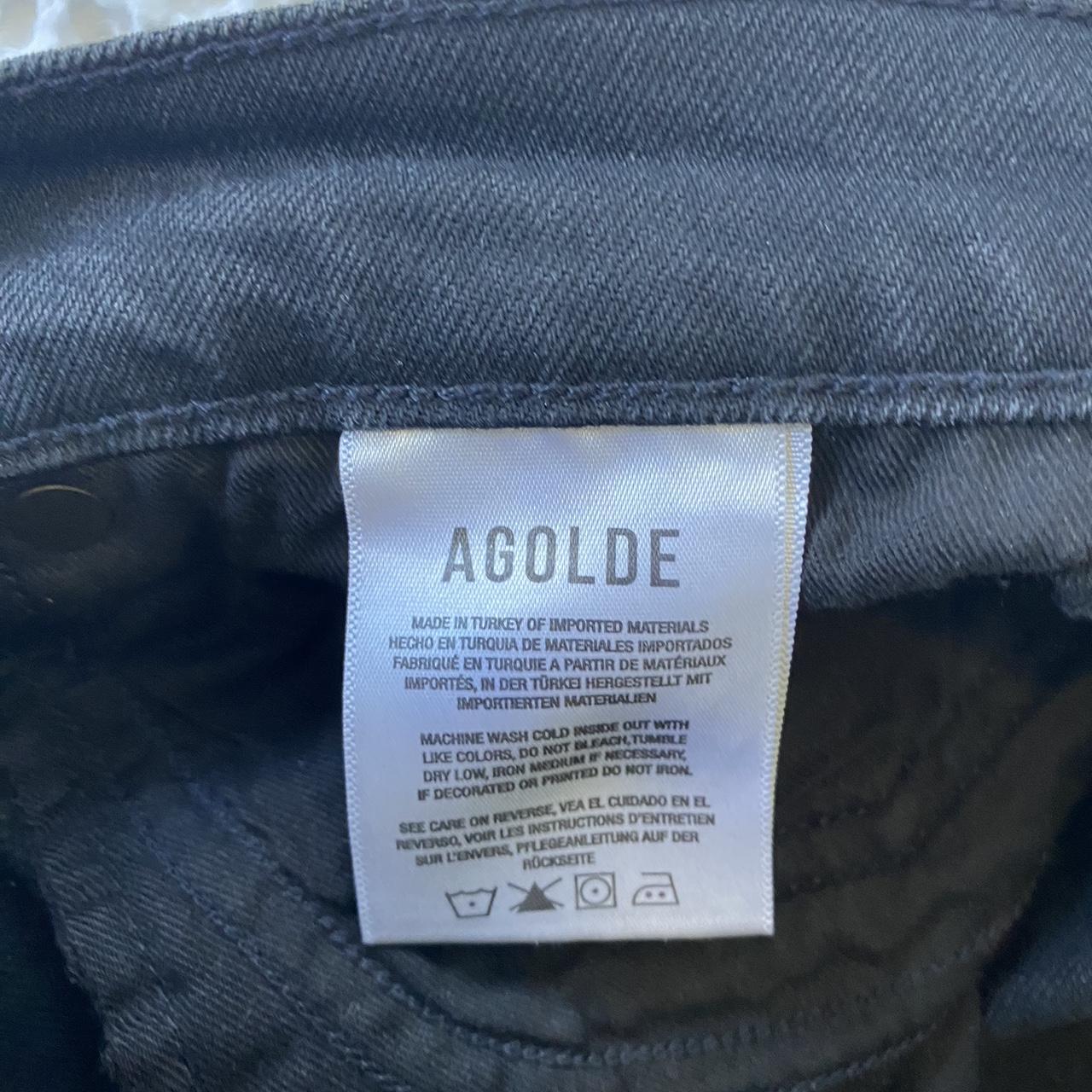Agolde black jeans Wilder style Size 26 Straight... - Depop