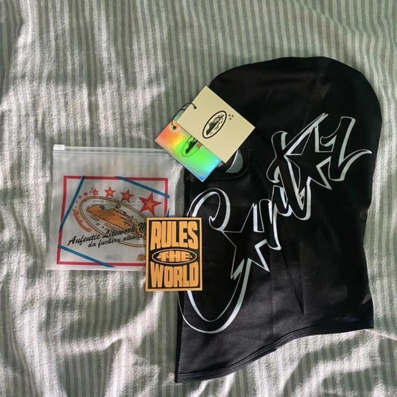 Corteiz ski mask black/white -Brand new -original... - Depop