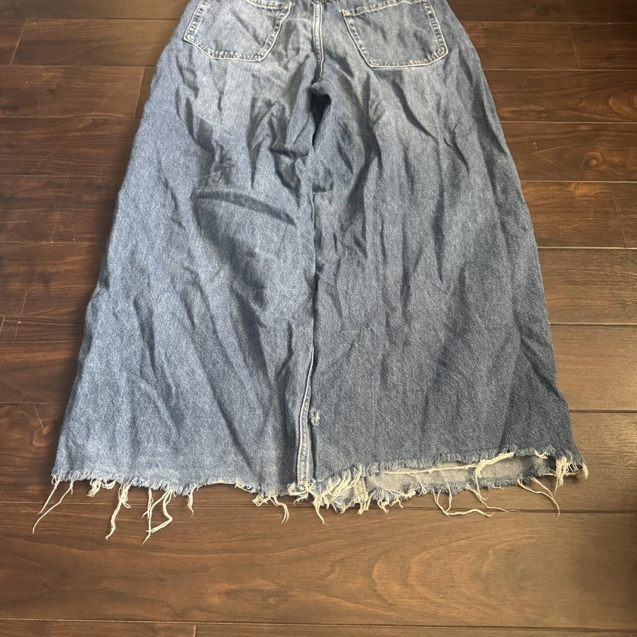 30x25” wide leg baggy old navy jeans with a outseam... | Depop