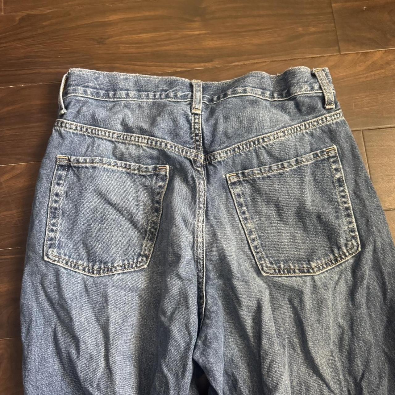 30x25” wide leg baggy old navy jeans with a outseam... | Depop
