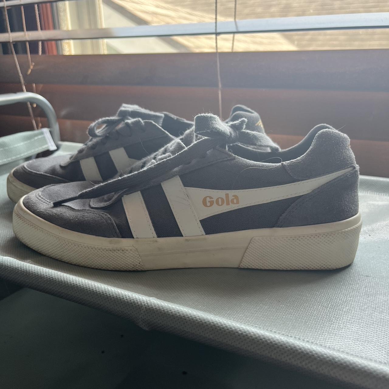 Gola Women's Grey and White Trainers | Depop