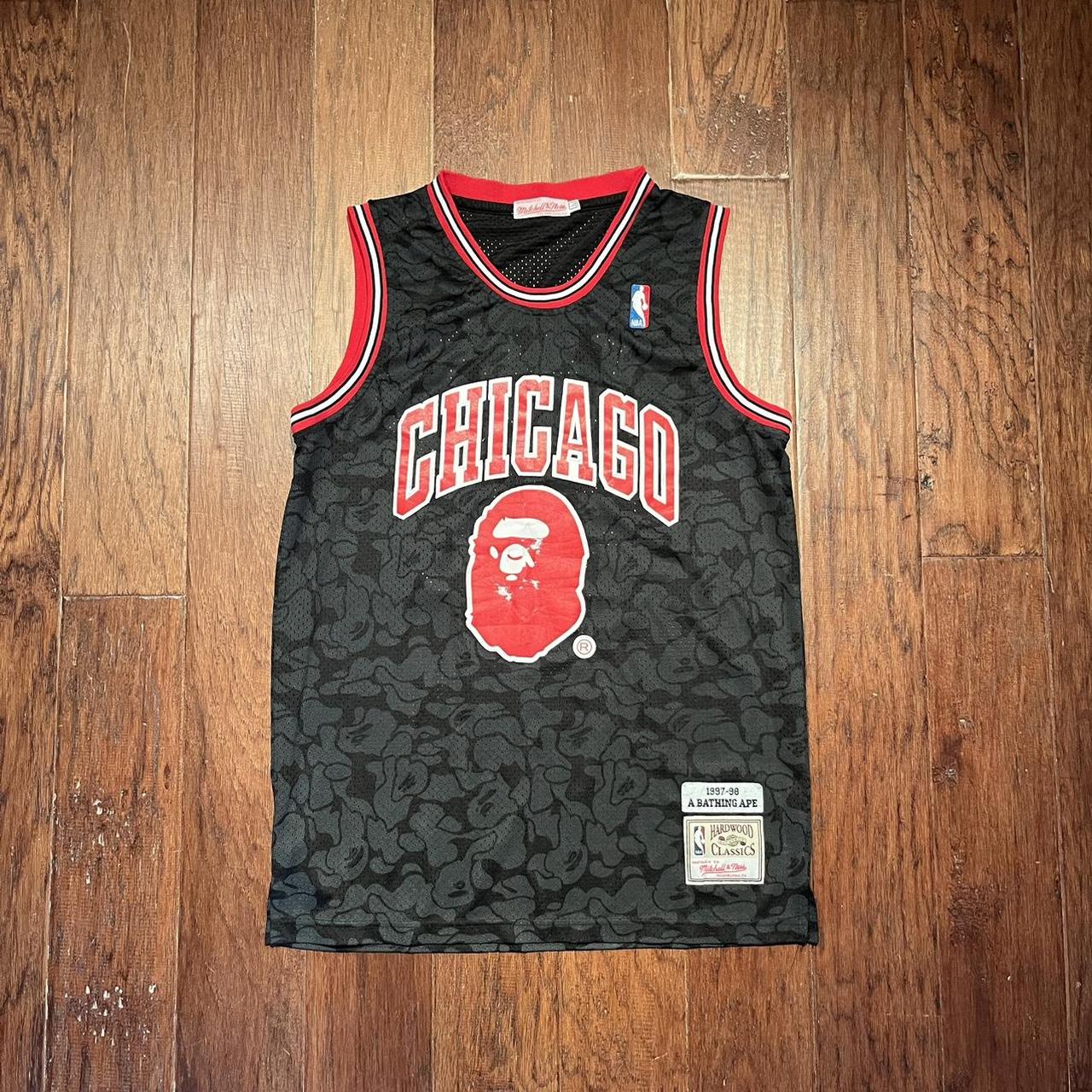 Chicago Bulls Bape Jersey size... - Depop