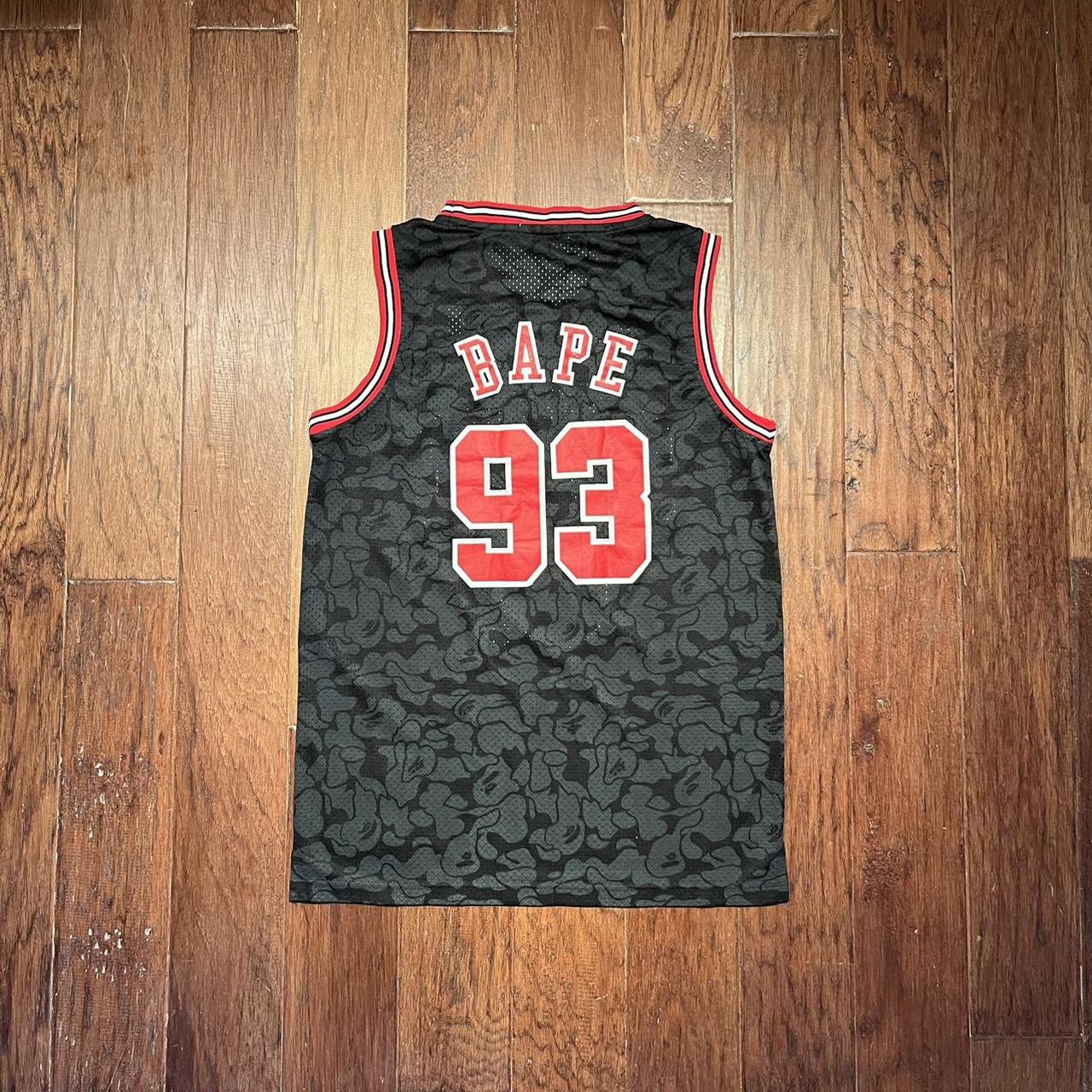 Chicago Bulls Bape Jersey size... - Depop