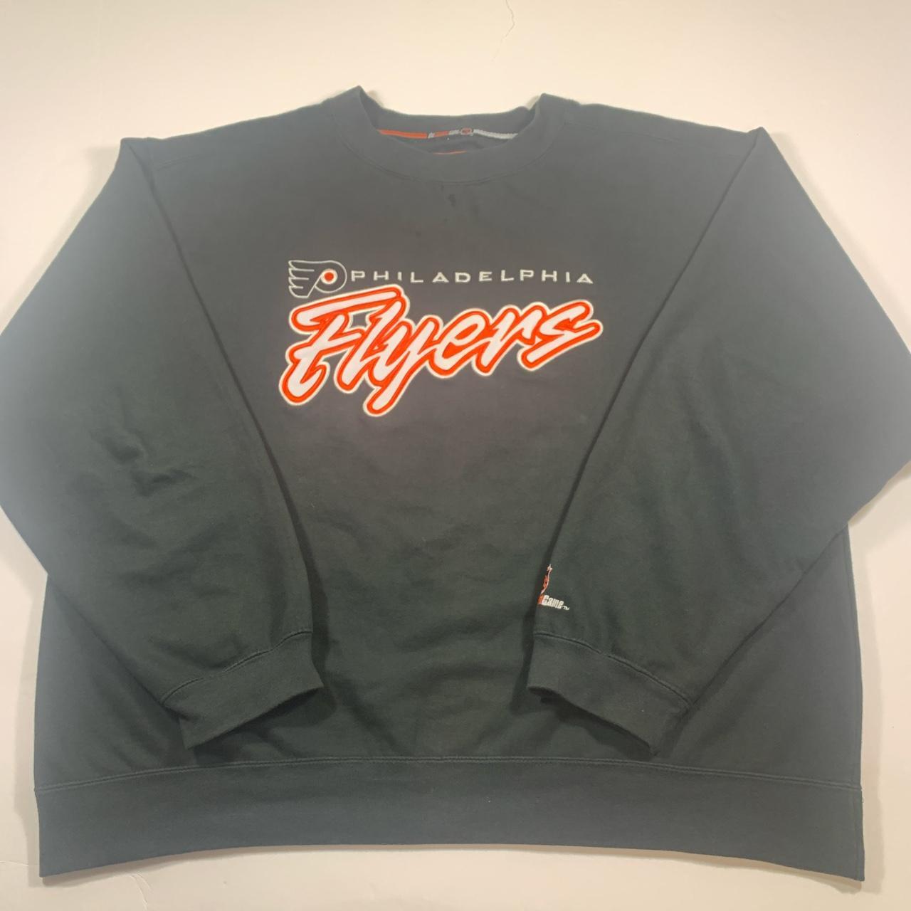 Vintage 90s Philadelphia Flyers Sweater -size... - Depop