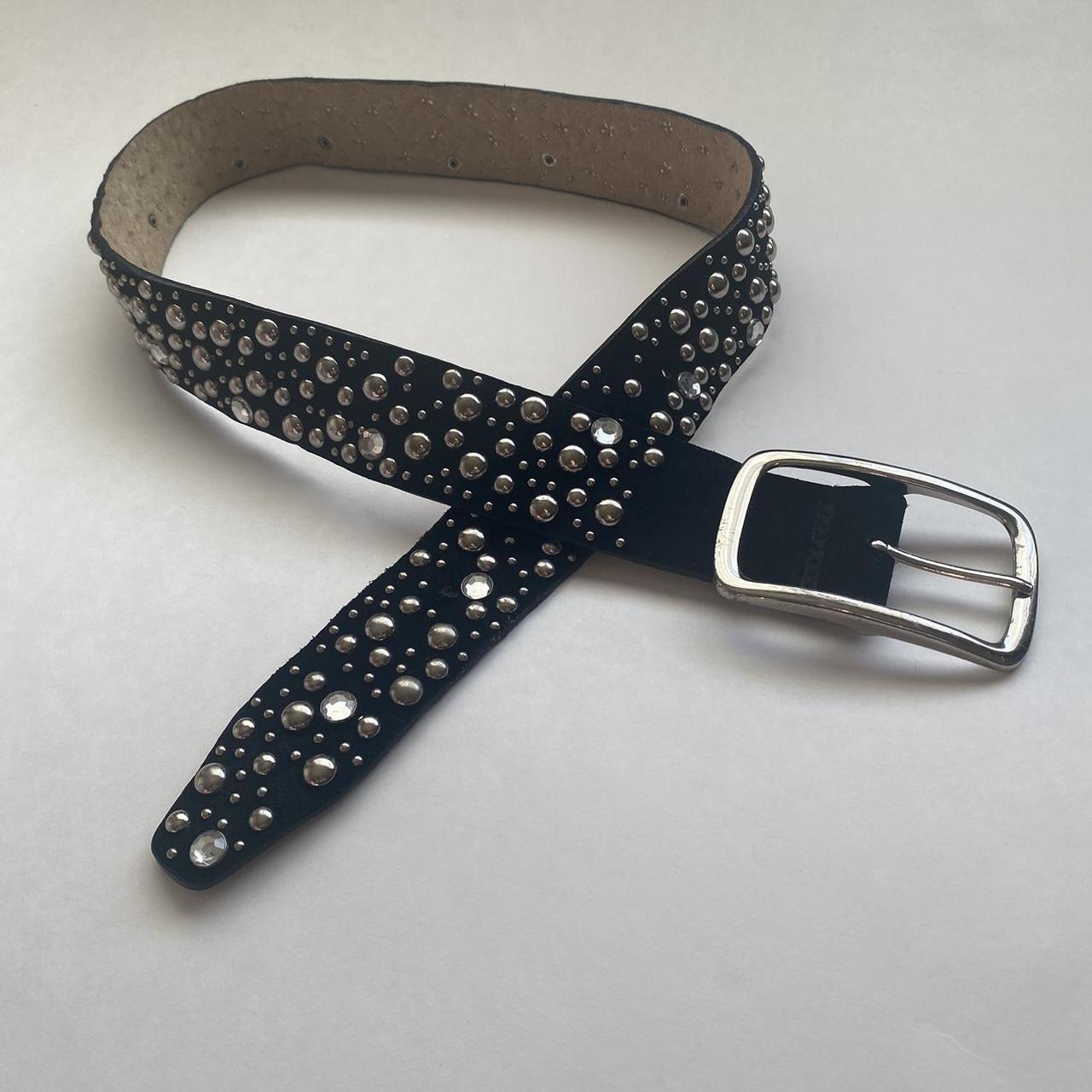 Vintage Studded Belt with Y2K Flair Evokes Selena... - Depop