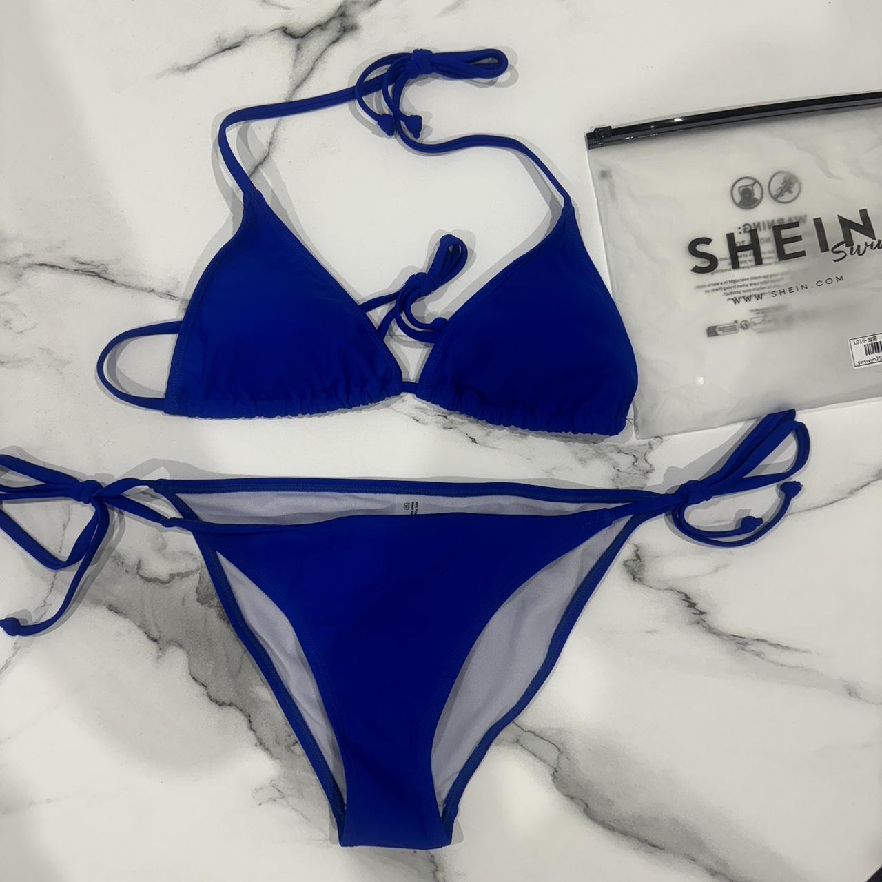 Shien Unworn Blue Bikini Size M Depop