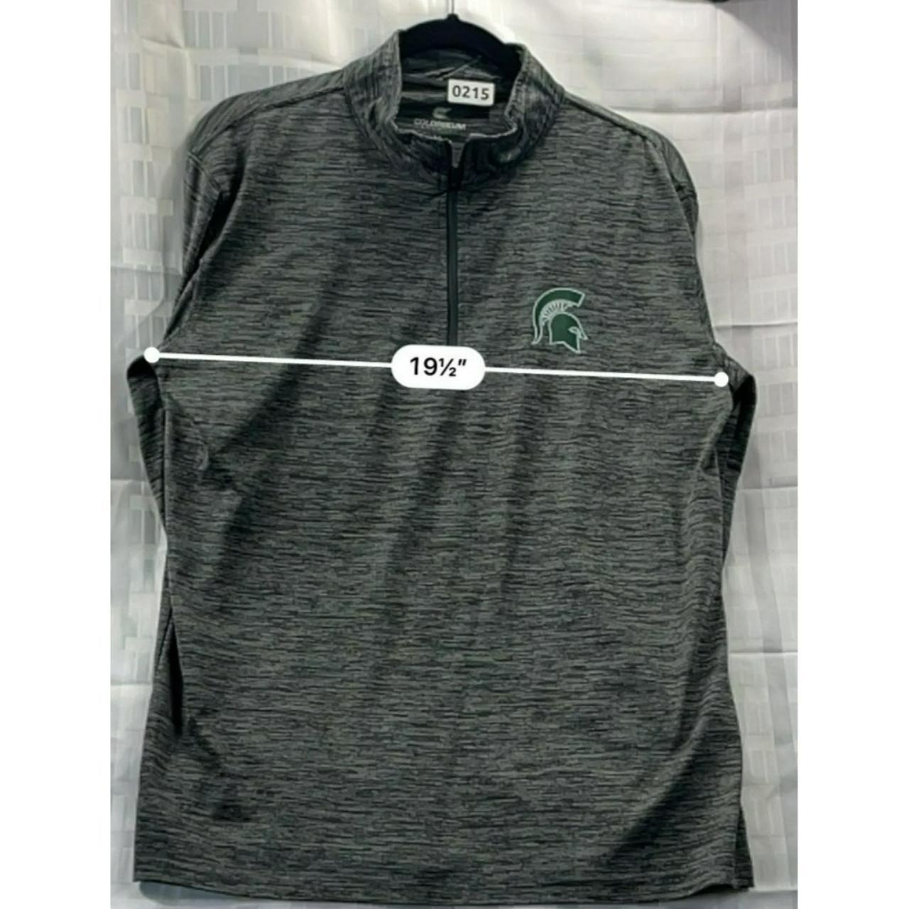 Colosseum, men long sleeve shirt, color gray, 1/4... - Depop