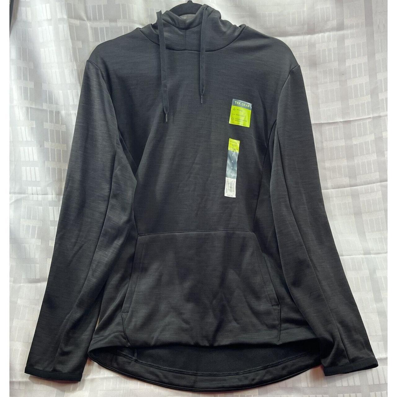 tek gear mens long sleeve hoodie size s color black.... - Depop