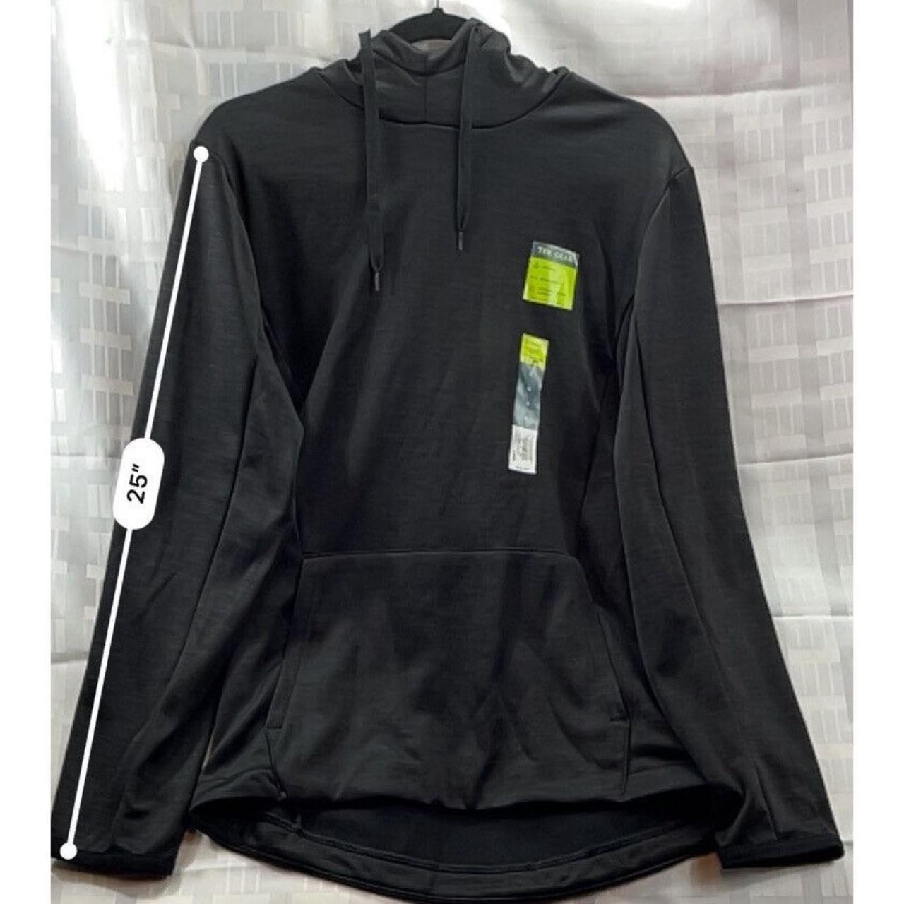 tek gear mens long sleeve hoodie size s color black.... - Depop