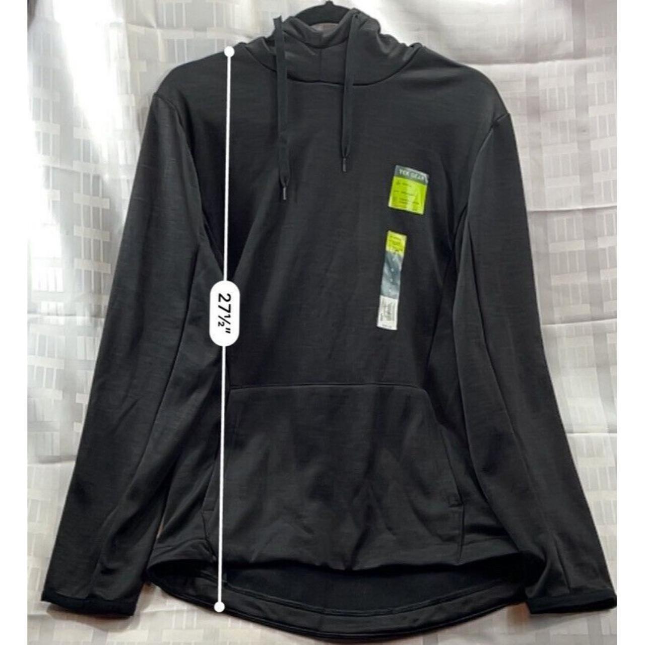 tek gear mens long sleeve hoodie size s color black.... - Depop