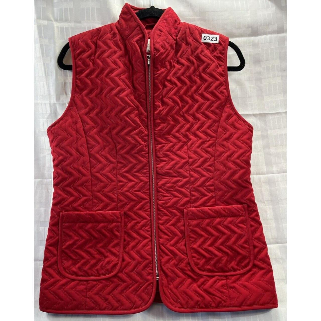 gallery women red vest size m, take a closer look to... - Depop