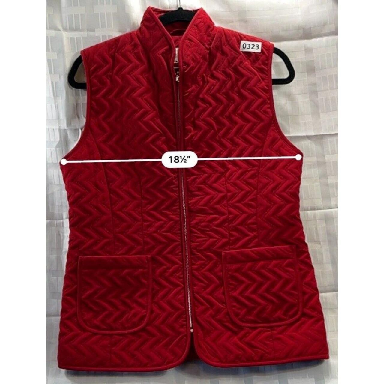 gallery women red vest size m, take a closer look to... - Depop
